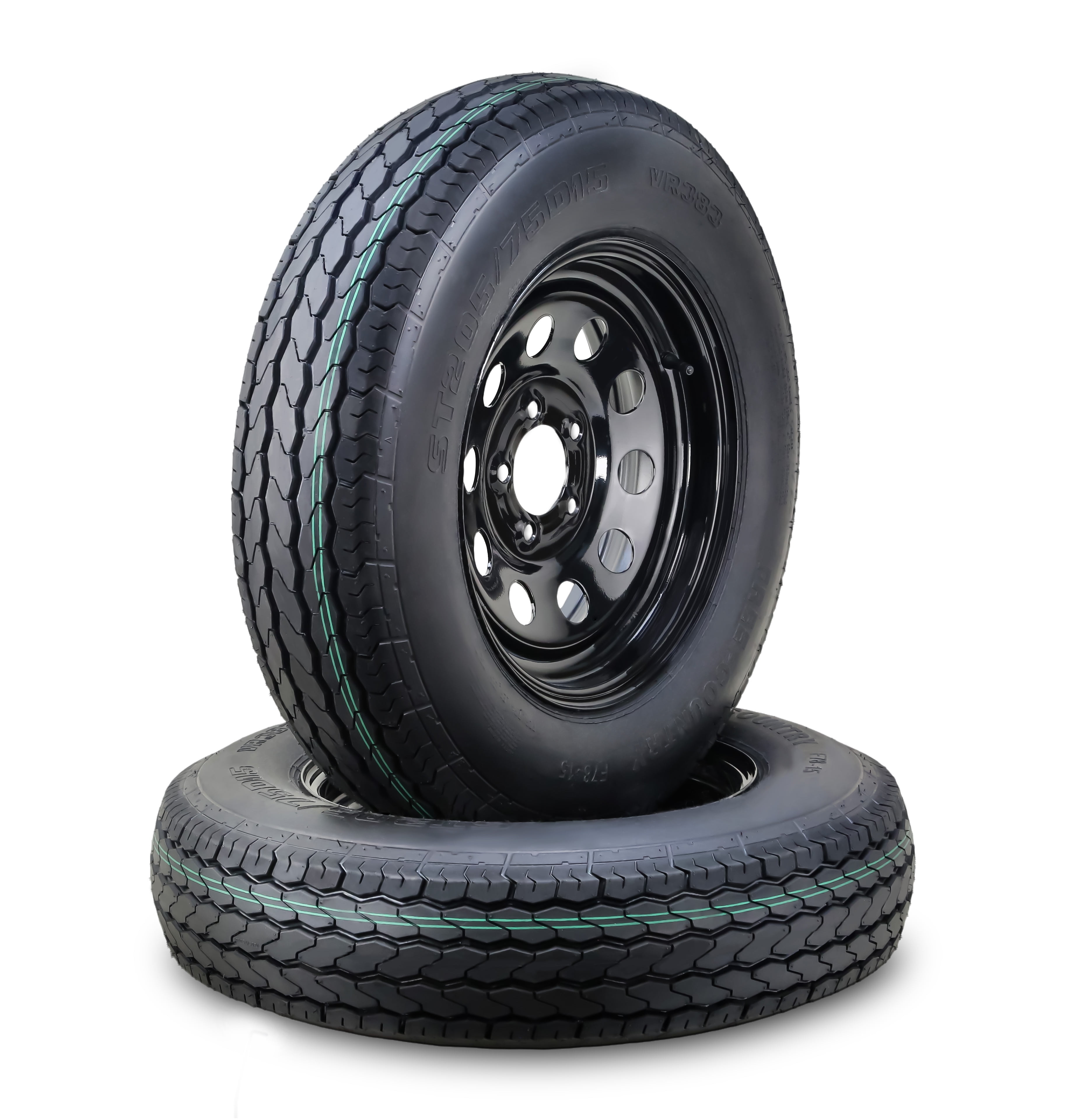 Free Country Trailer Tire Wheel Assembly ST205/75D15 6-Ply C 101L 5 Lug ...