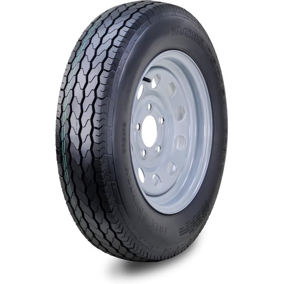 Free Country ST205/75D15 6-Ply Trailer Tire Wheel Assembly, 5 Lug ...