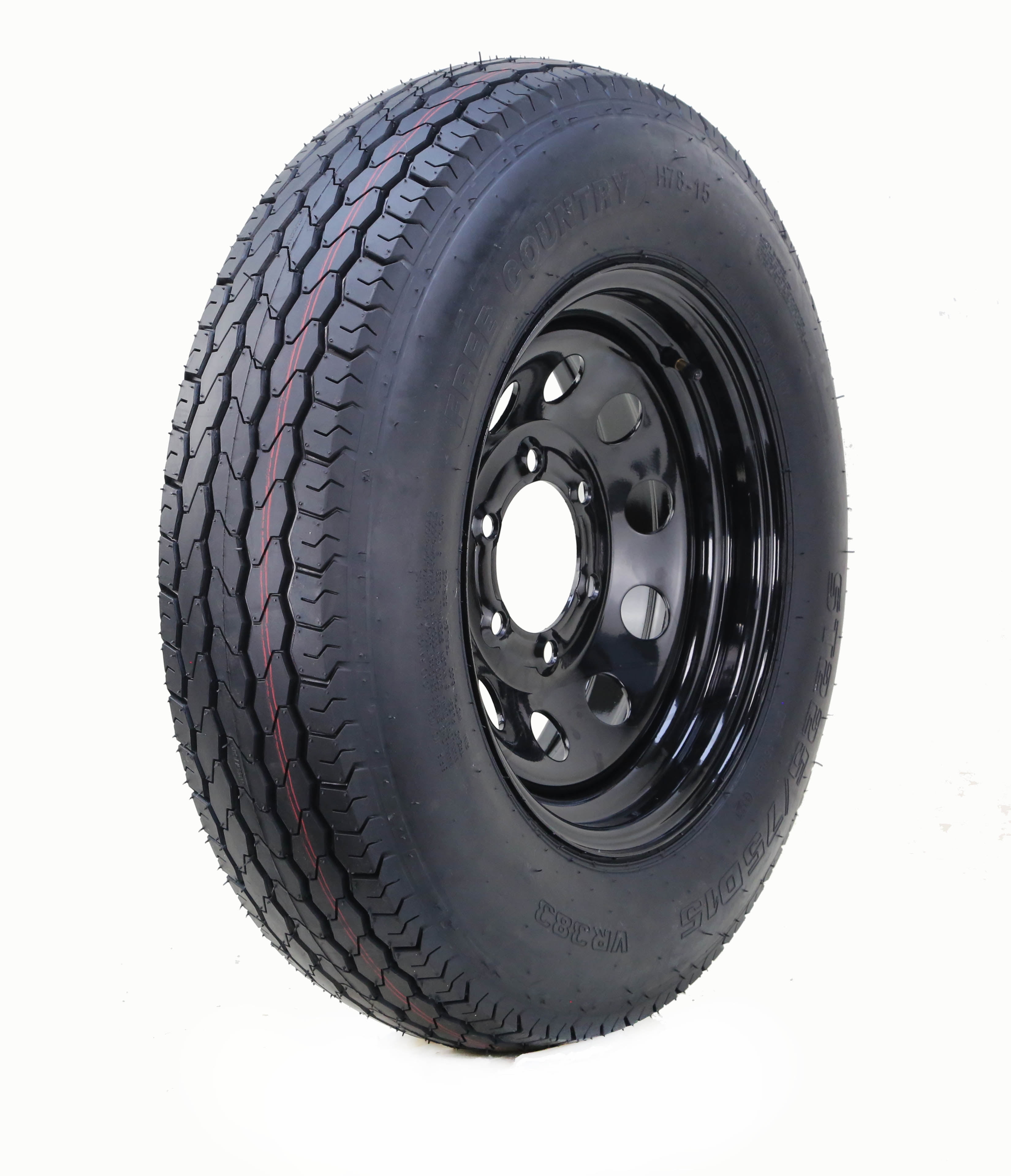 Free Shipping! Free Country Trailer Tire Wheel Assembly ST225/75D15 8 ...