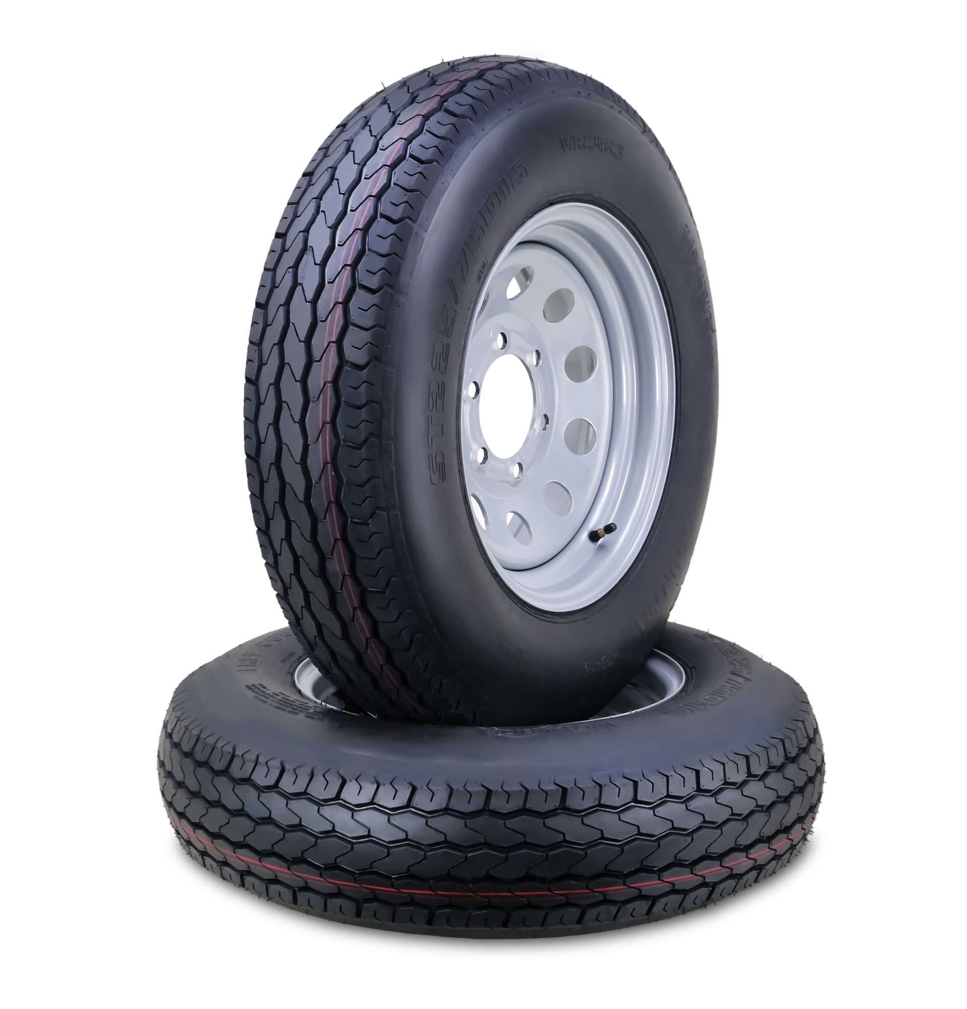 Free Country Trailer Tire Wheel Assembly ST225/75D15 8-Ply D 113L 6 Lug ...