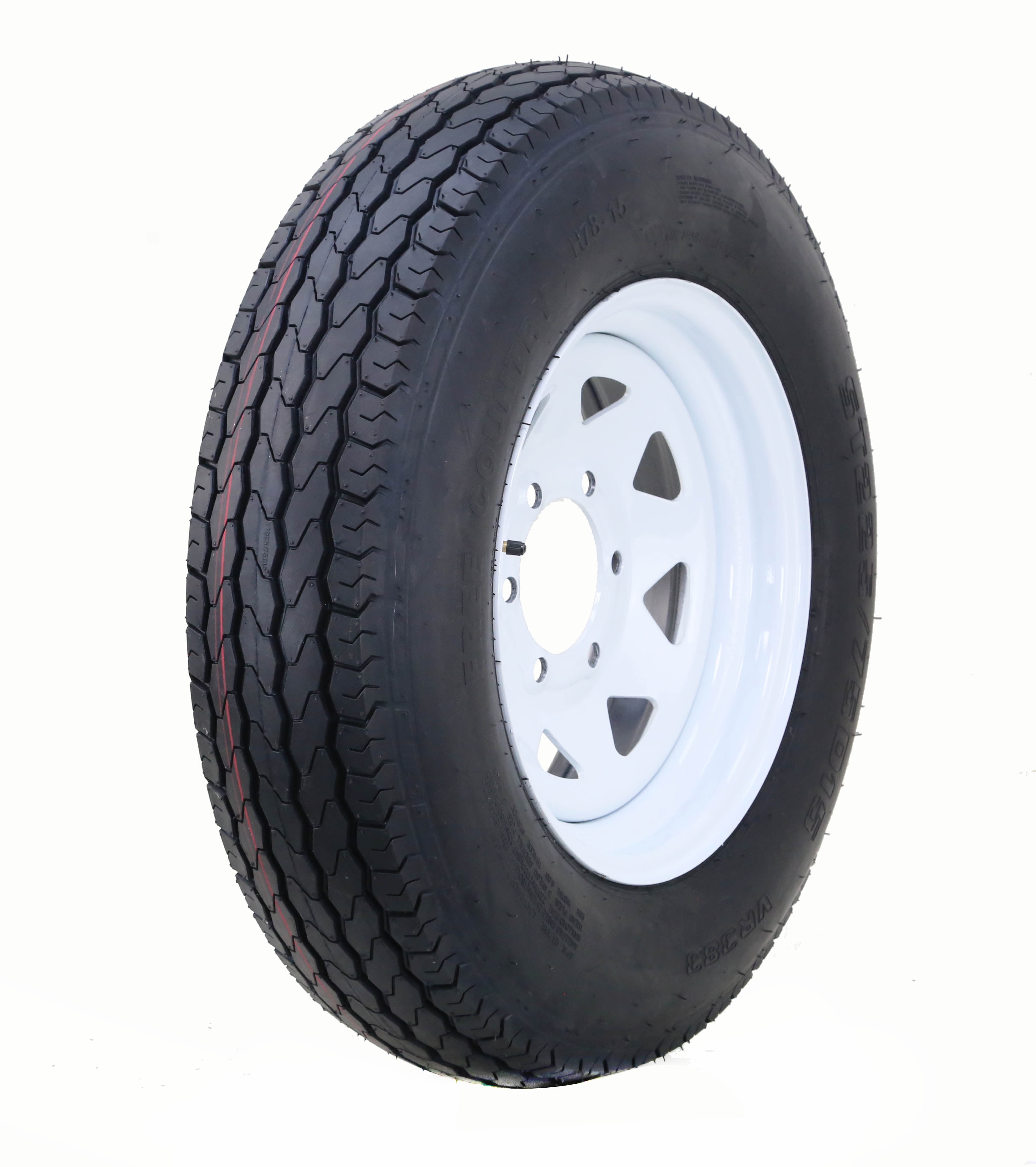 Free Country Trailer Tire Wheel Assembly ST225/75D15 8-Ply D 113L 6 Lug ...