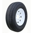 Free Country ST225/75R15 10-Ply Trailer Tire Wheel Assembly with 6-Lug, White Spoke Rim ...