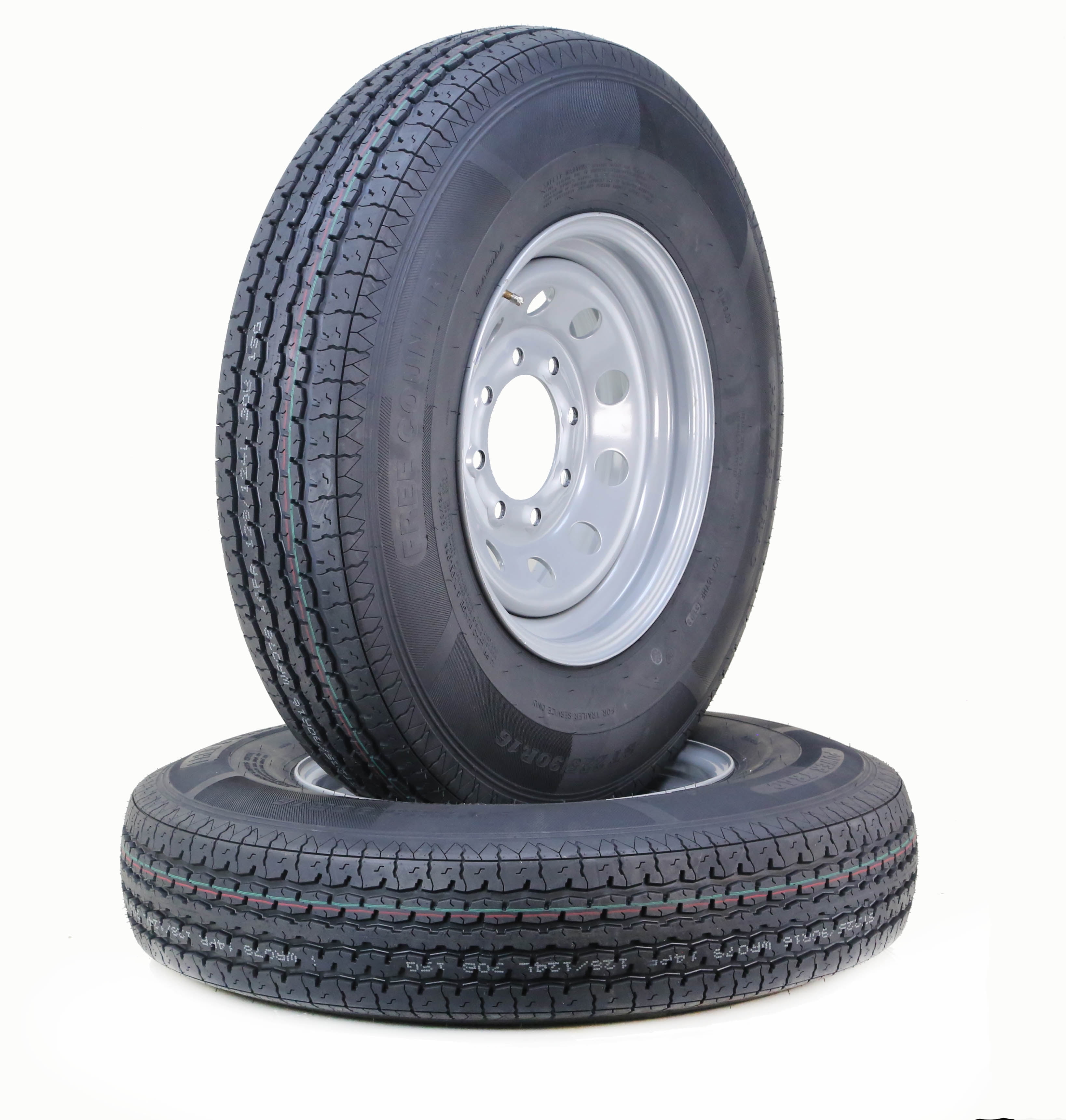 Free Country Trailer Tire Wheel Assembly ST225/90R16 14-Ply G 127L 8 ...