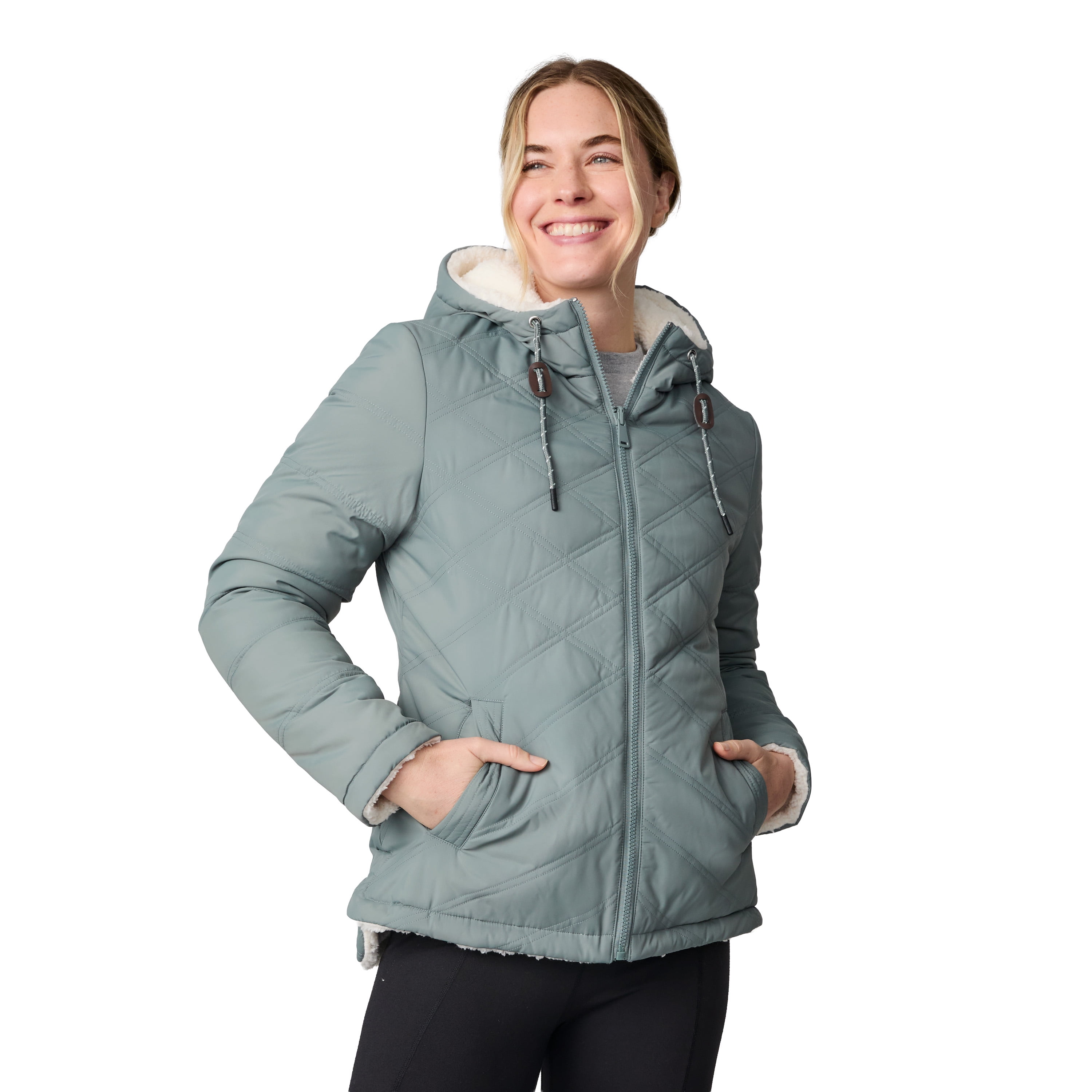 Free Country Women's Acadia Cloud Lite Reversible Jacket Cyprus L ...