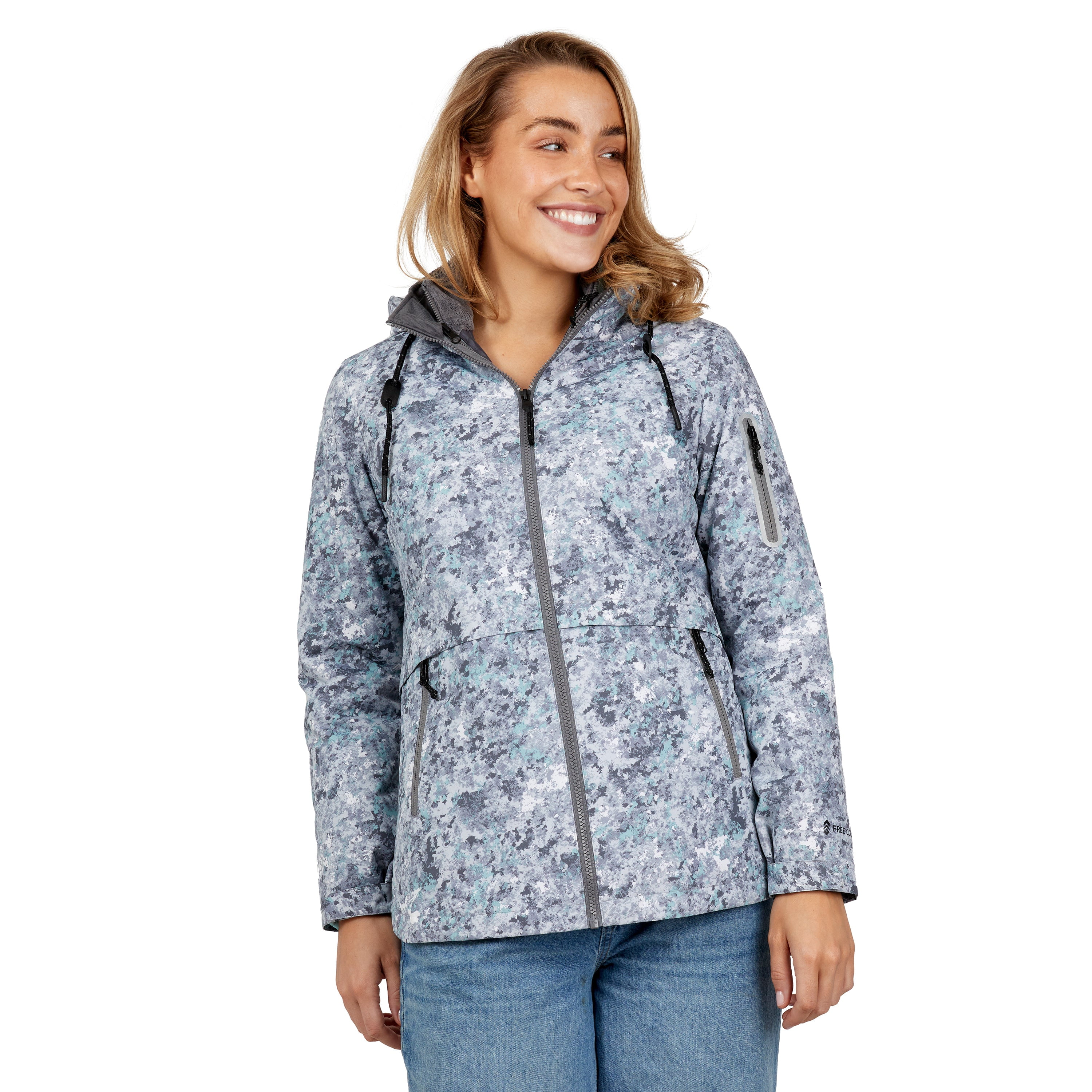 Free Country Women's All Weather 3-in-1 Systems Jacket Dove Granite S ...