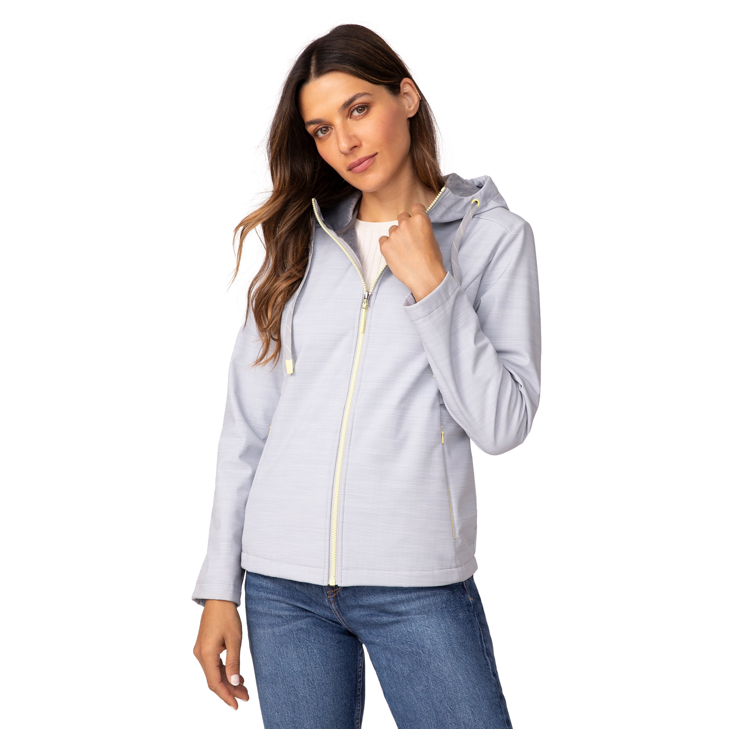 Free Country Women's Alps Super Softshell® Jacket Silver Chip Grid ...