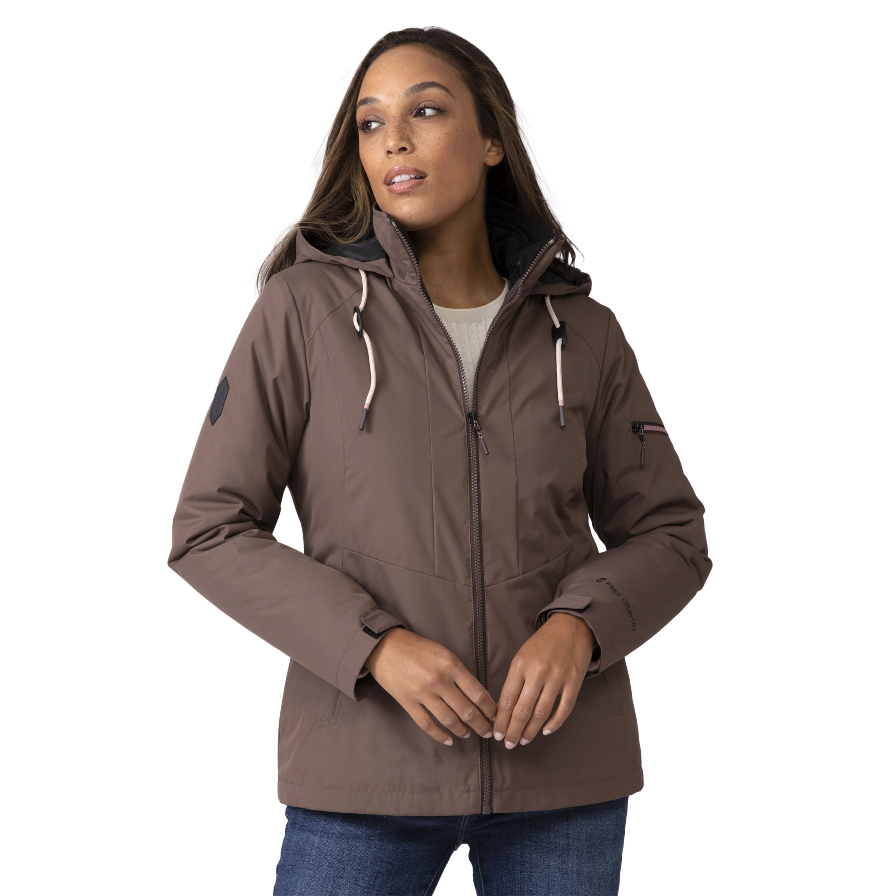 Free Country Women's Back of Bell 3-in-1 Systems Jacket Toffee M ...
