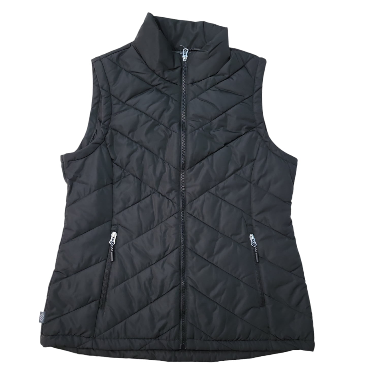 Free Country Women's Deep Zippered Pockets Stand Collar Quilted Vest ...