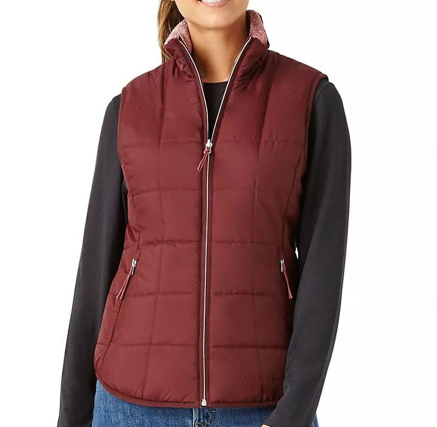 Free Country Women's Freecycle Reversible Quilted & Fleece Vest (Dark ...