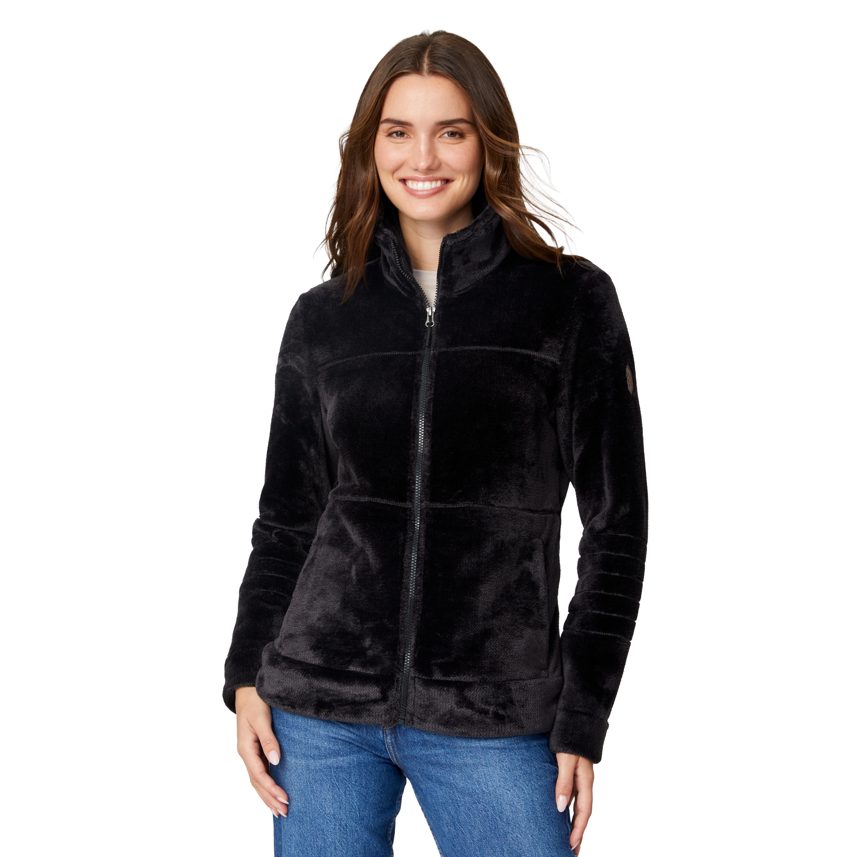 Free Country Women's Frost Butter Pile® Full Zip Jacket Black S ...