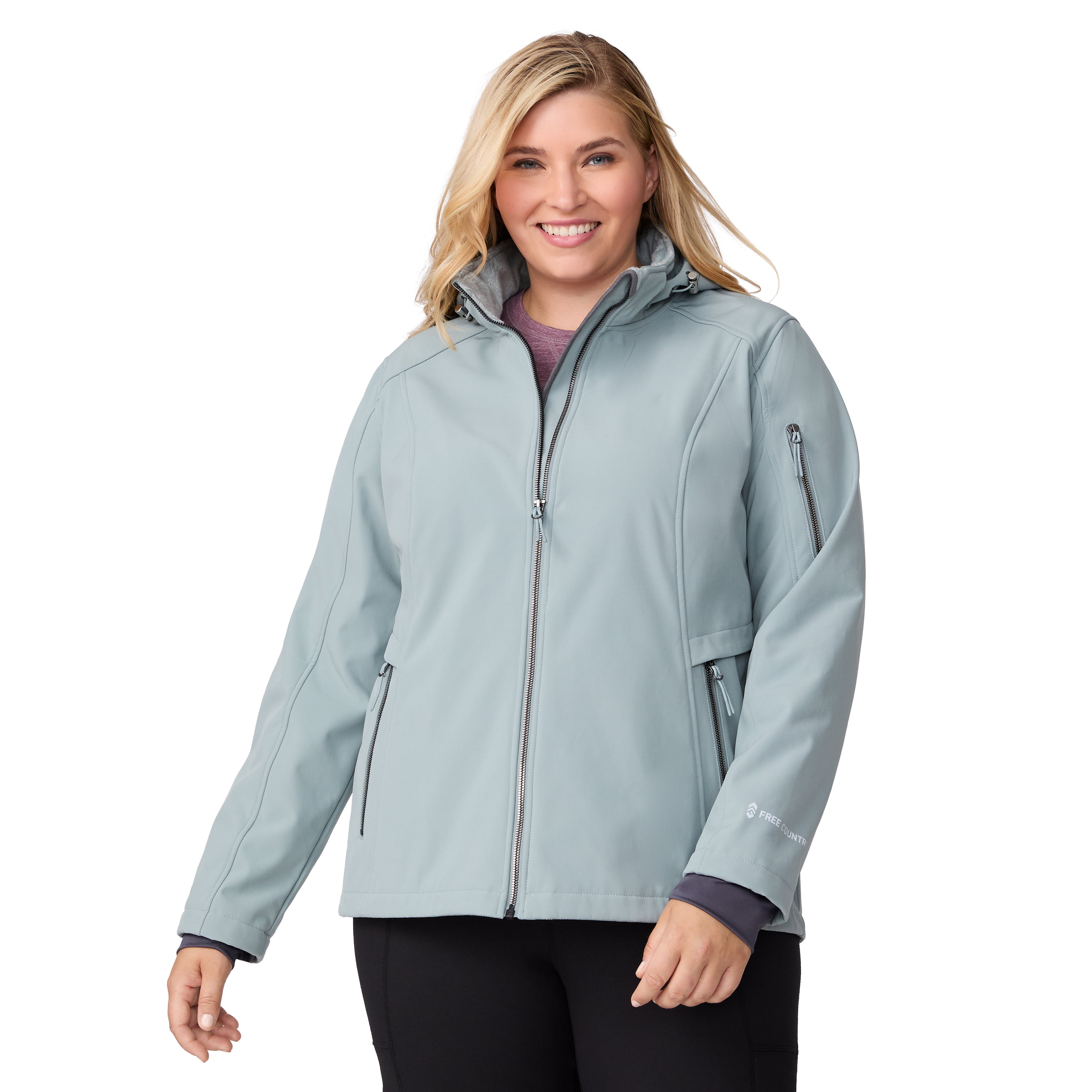 Free Country Women's Plus Size Aeris II Super Softshell® Jacket Willow ...