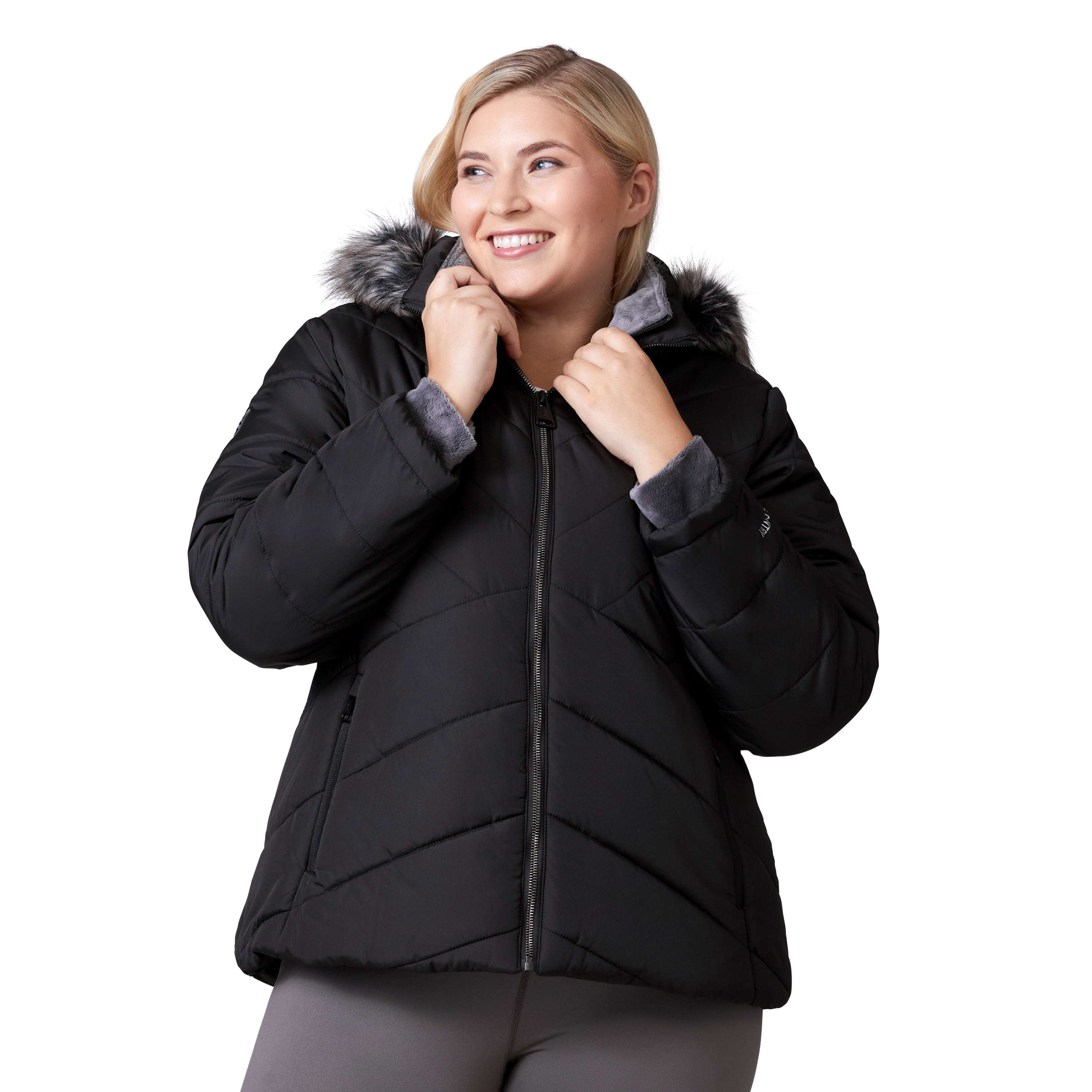 Free Country Women's Plus Size Brisk II Parka Jacket Black 3X - Walmart.com