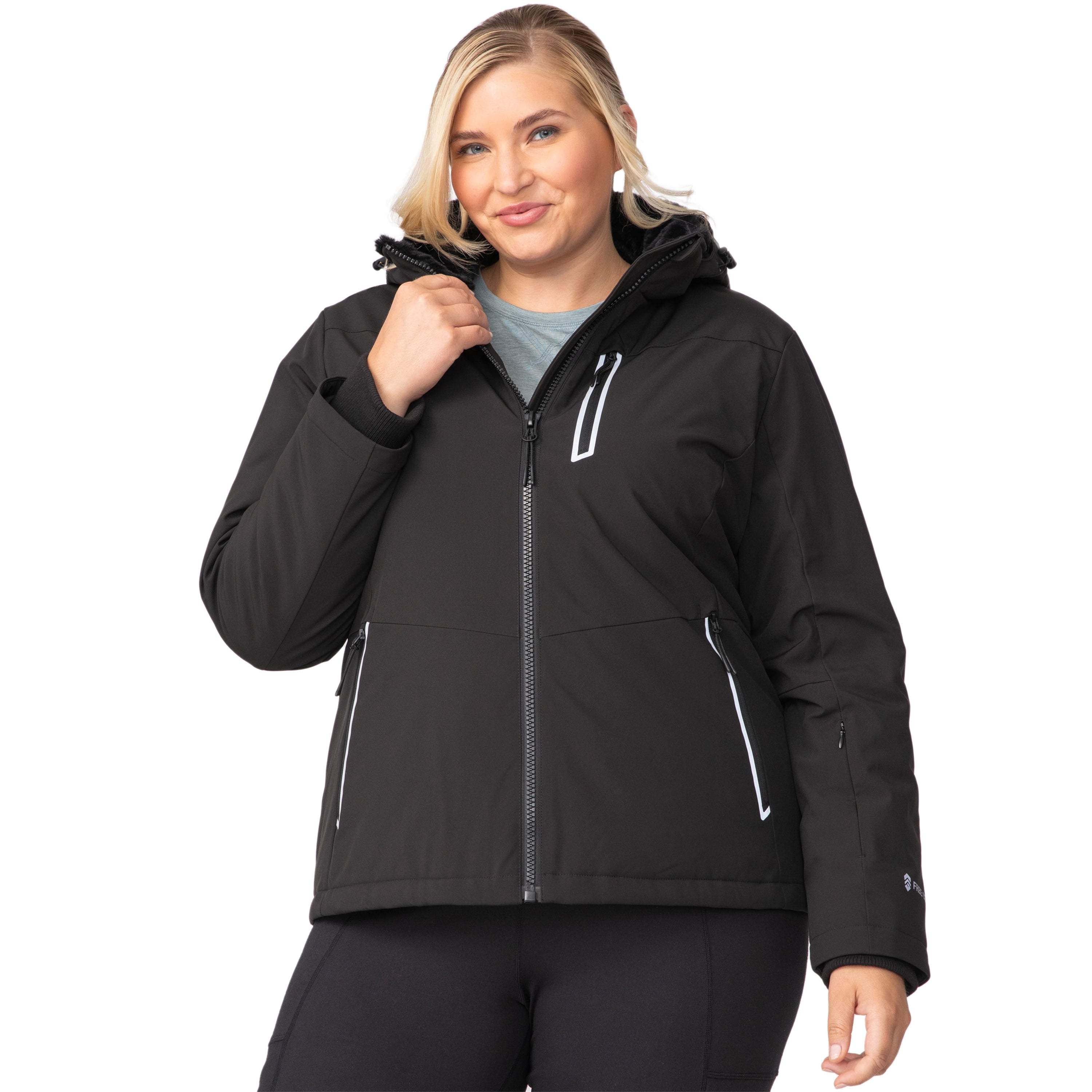 Free Country Women's Plus Size FreeCycle® Thermo Super Softshell® II ...