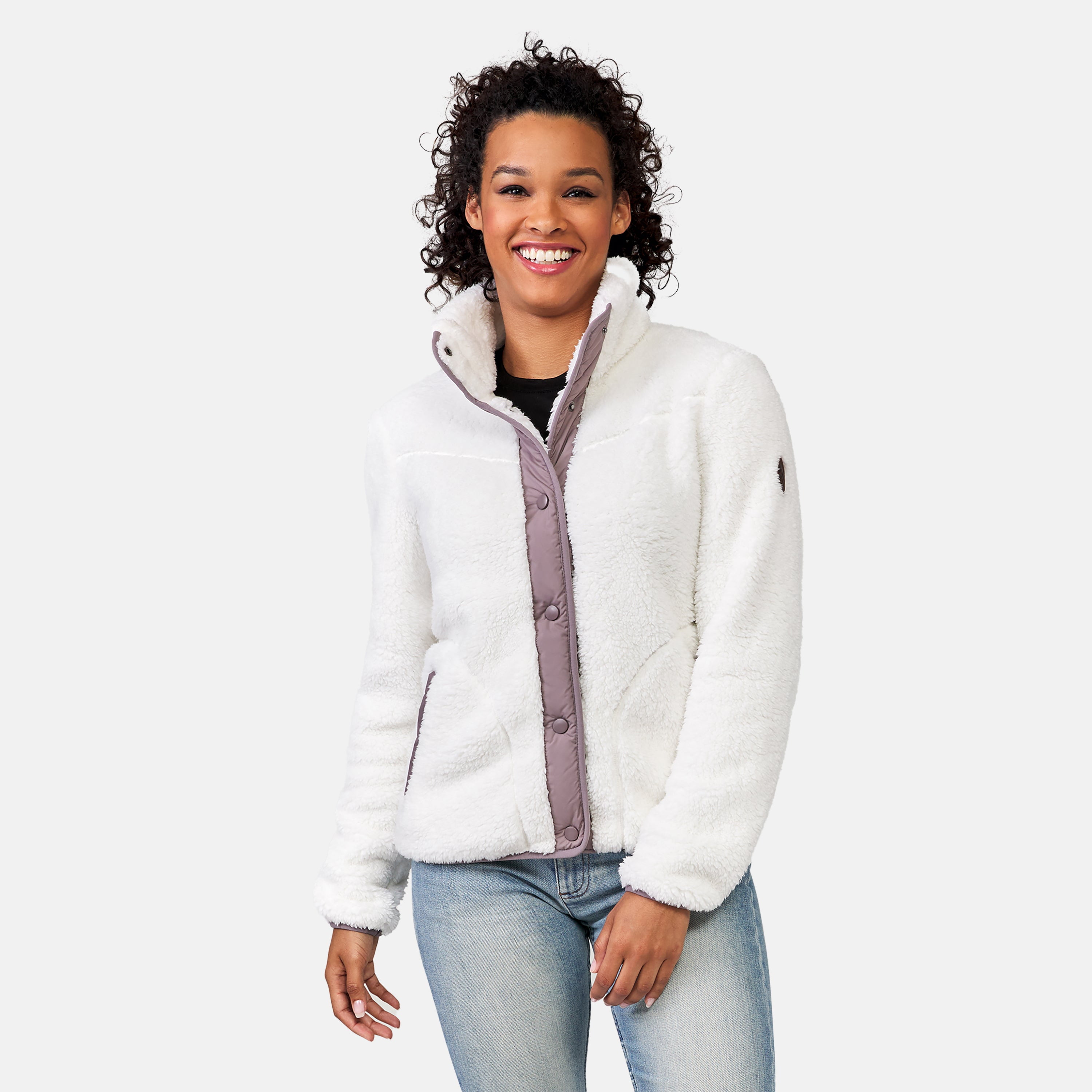 Free Country Women's Sherpa Butter Pile® Jacket Cream M - Walmart.com