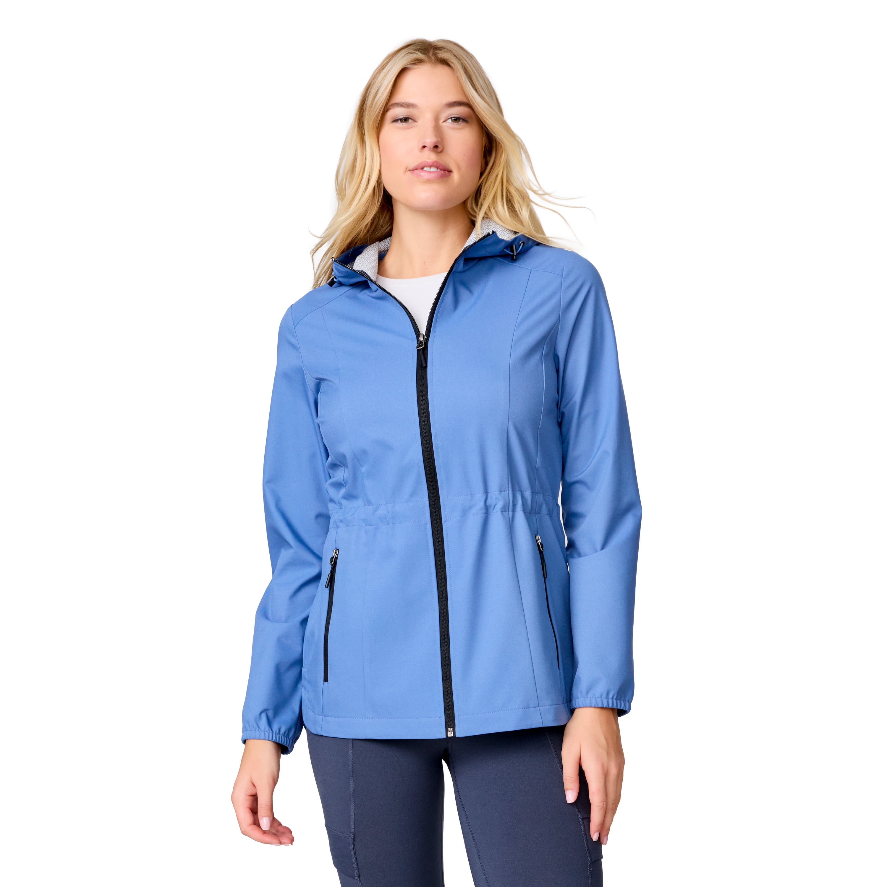 Free Country Women's X2O Anorak Rain Jacket Chambray S - Walmart.com