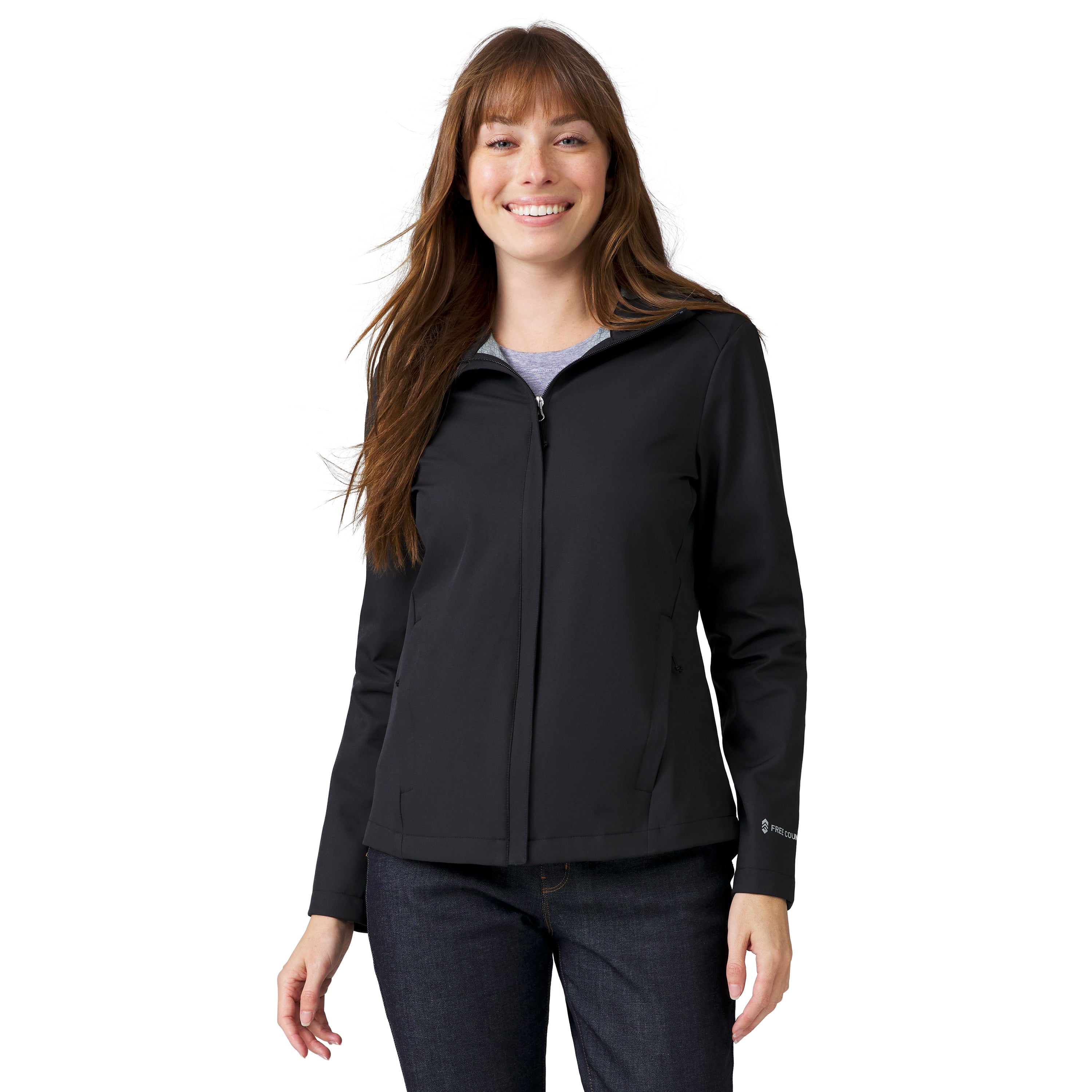 Free Country Women's X2O Packable Rain Jacket Black L - Walmart.com