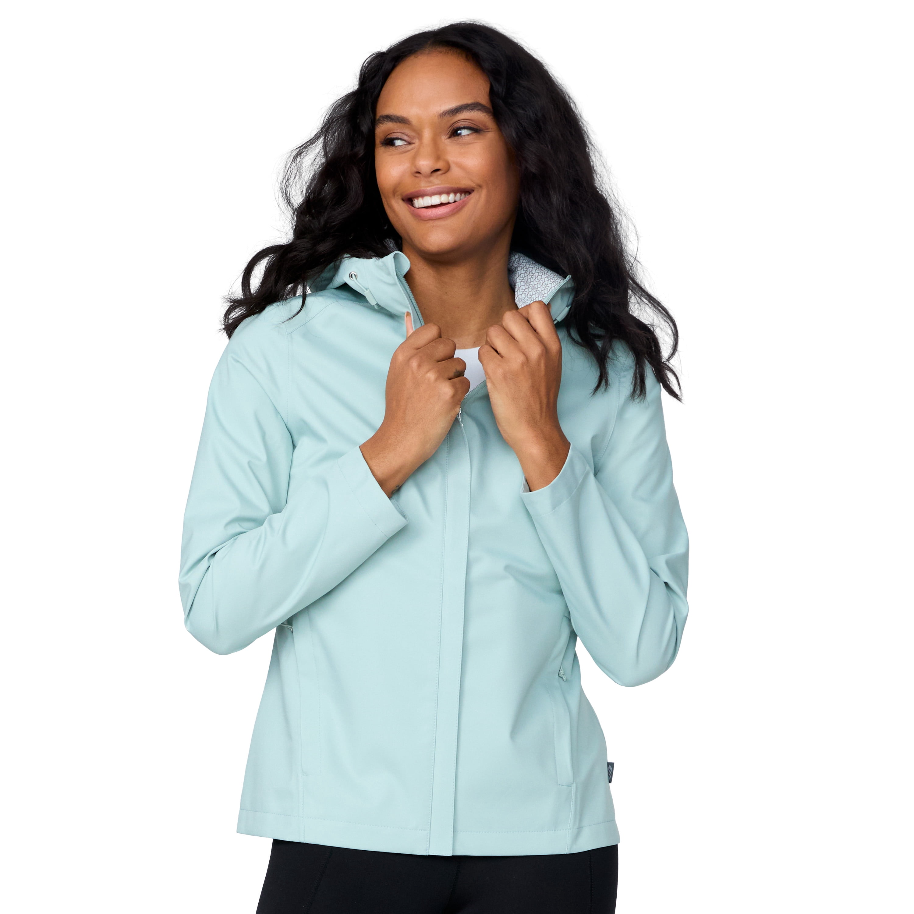 Free Country Women's X2O Packable Rain Jacket Green Tea M - Walmart.com