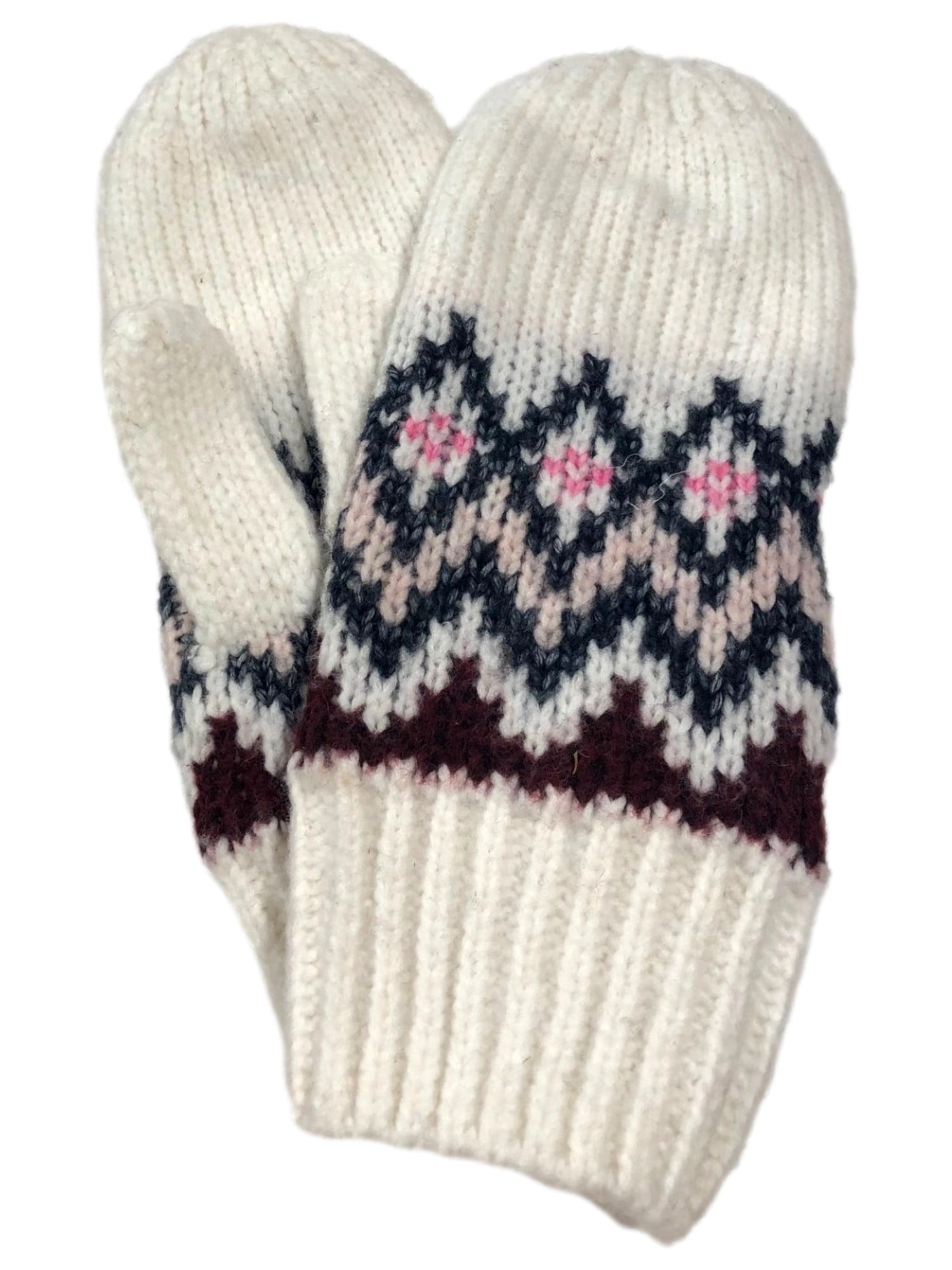 Free Country Womens Quilted Green Mittens with Built in Gloves & Bonus ...