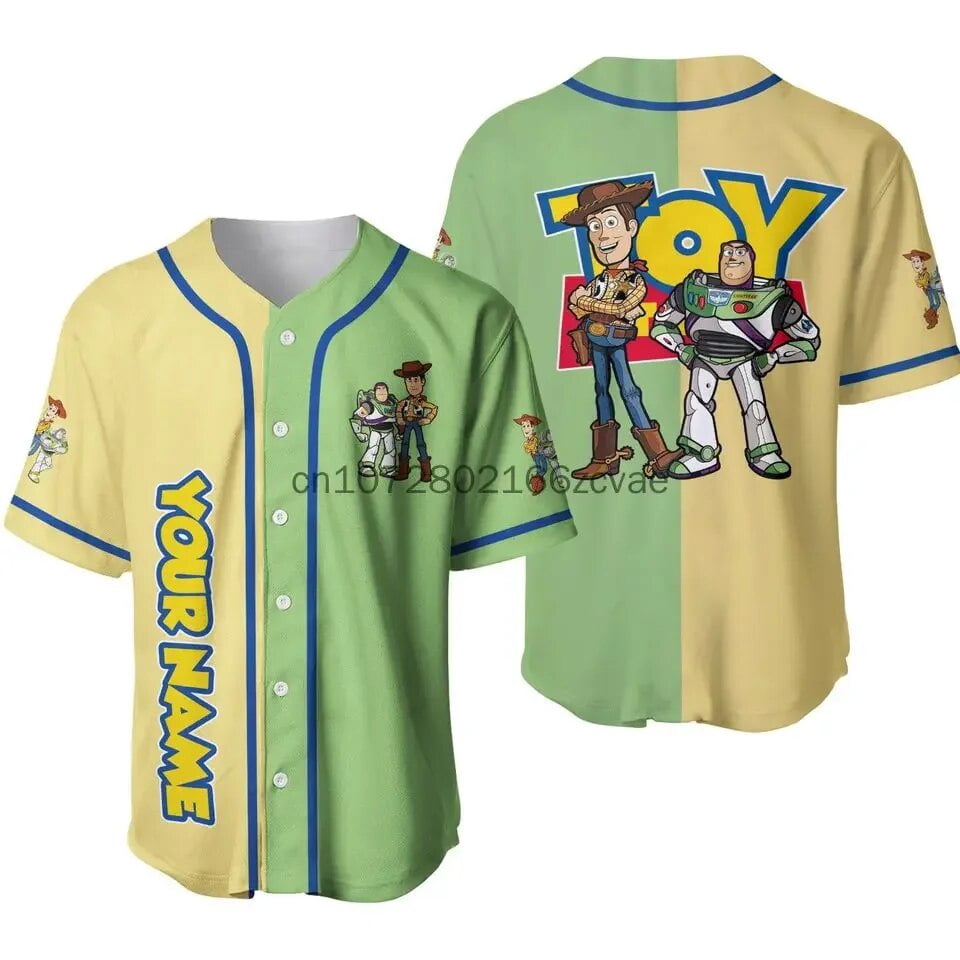Free Custom Toy Story Buzz Lightyear Baseball Jersey Streetwear Fashion ...
