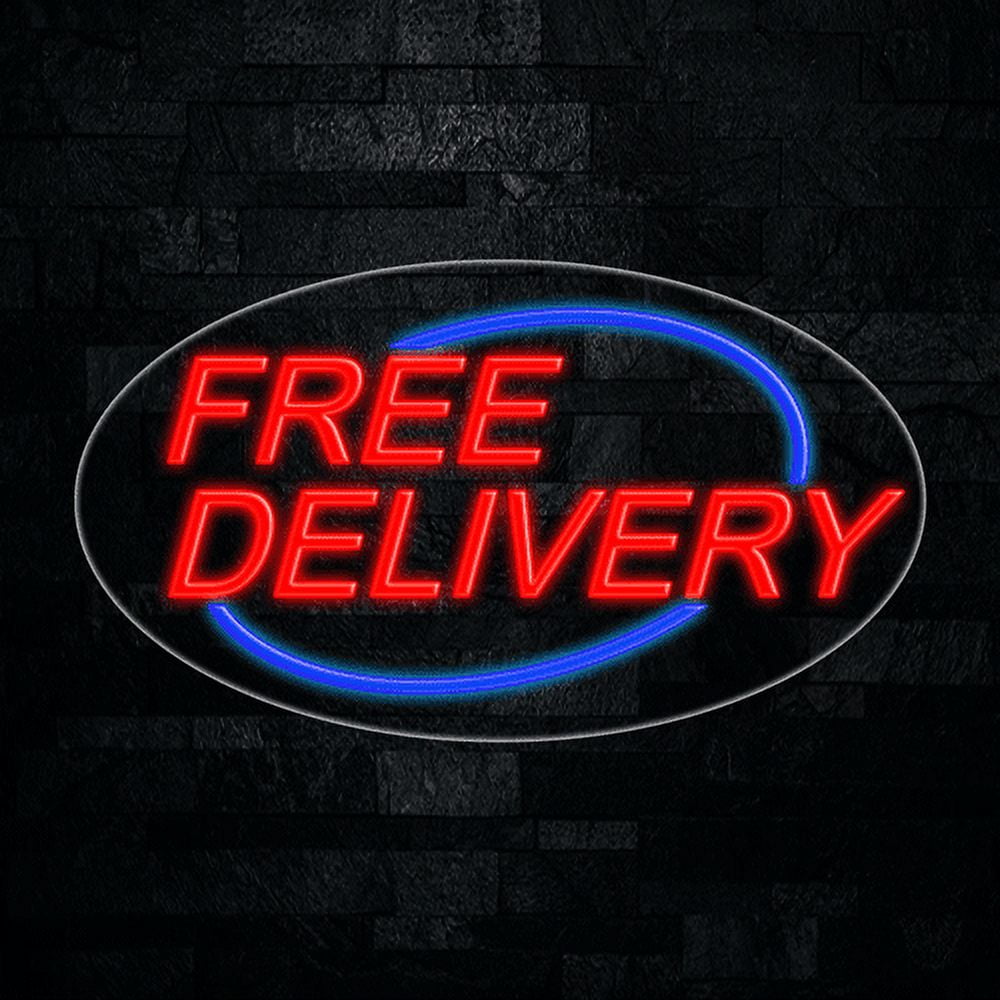 Free Delivery LED Neon Sign 28"L x 16"H #34097 - Walmart.com