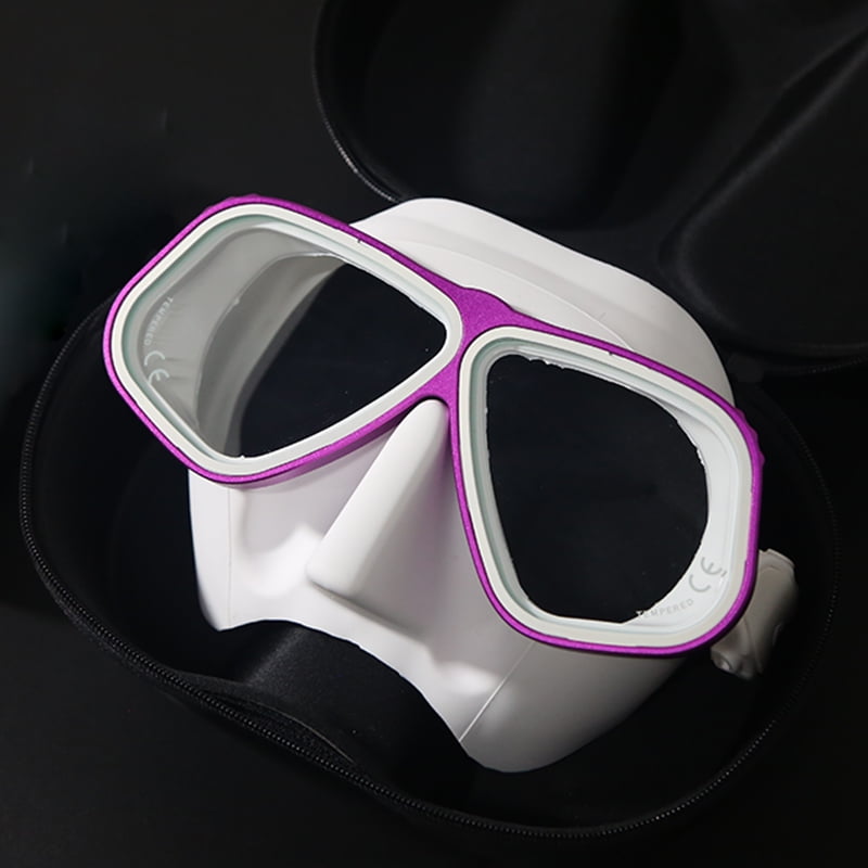 Free Diving Mask Aluminum Alloy Frame Mask Swimming Glasses 65cc Scuba ...