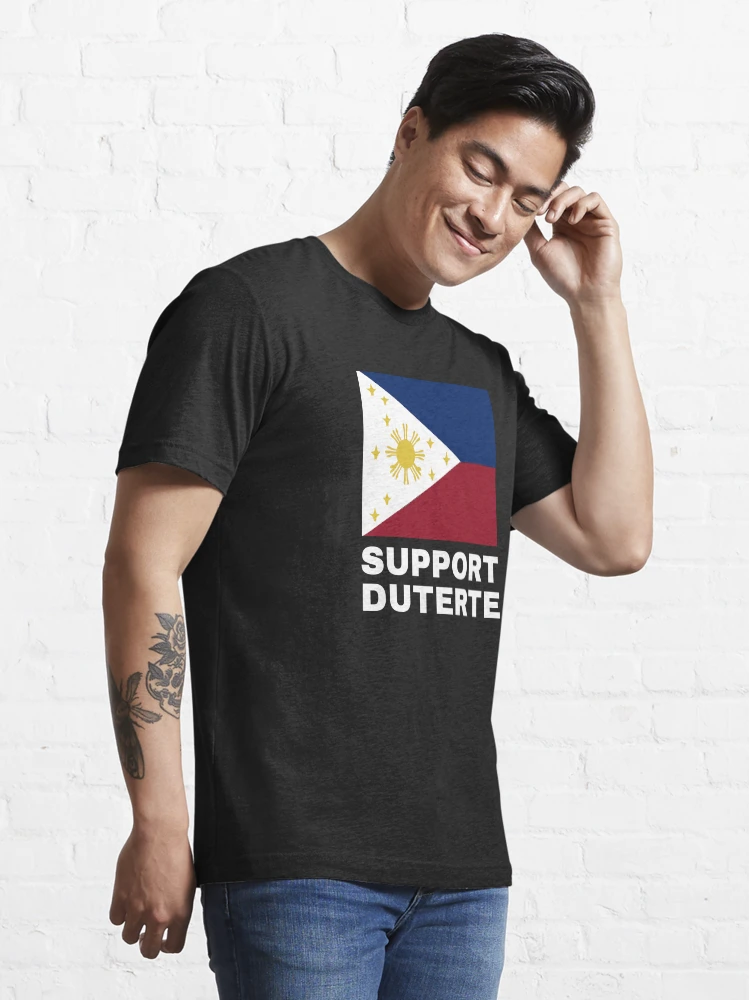 Free Duterte - Supporter President Rodrigo Digong Duterte Essential T ...