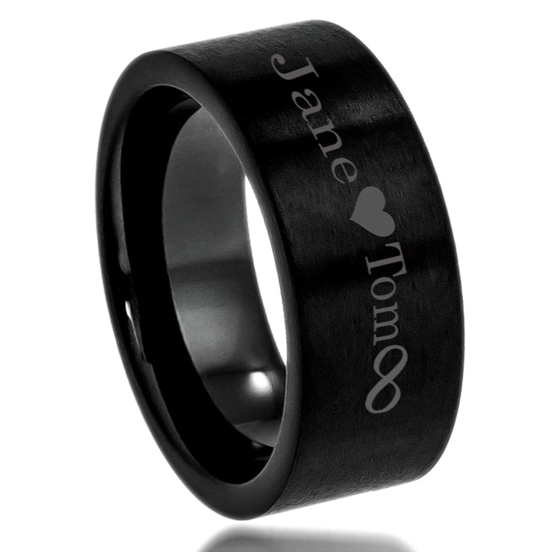 Free Engraving Men's Personalized Outside Inside Engraving Tungsten ...