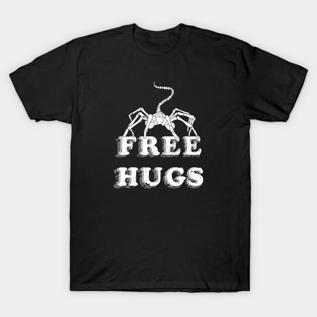 Free Face Hugs Funny Alien Movie Parody Graphic, H48642 Unisex T-Shirt ...