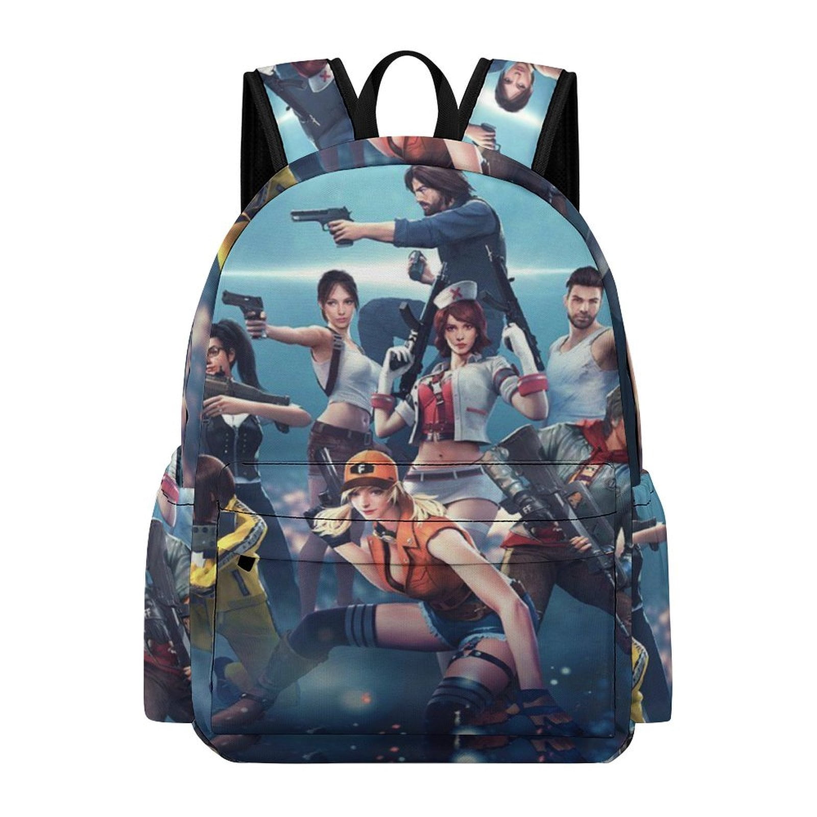 Free Fire Battle Adjustable Backpack Student School Bag Bookbag Laptop ...
