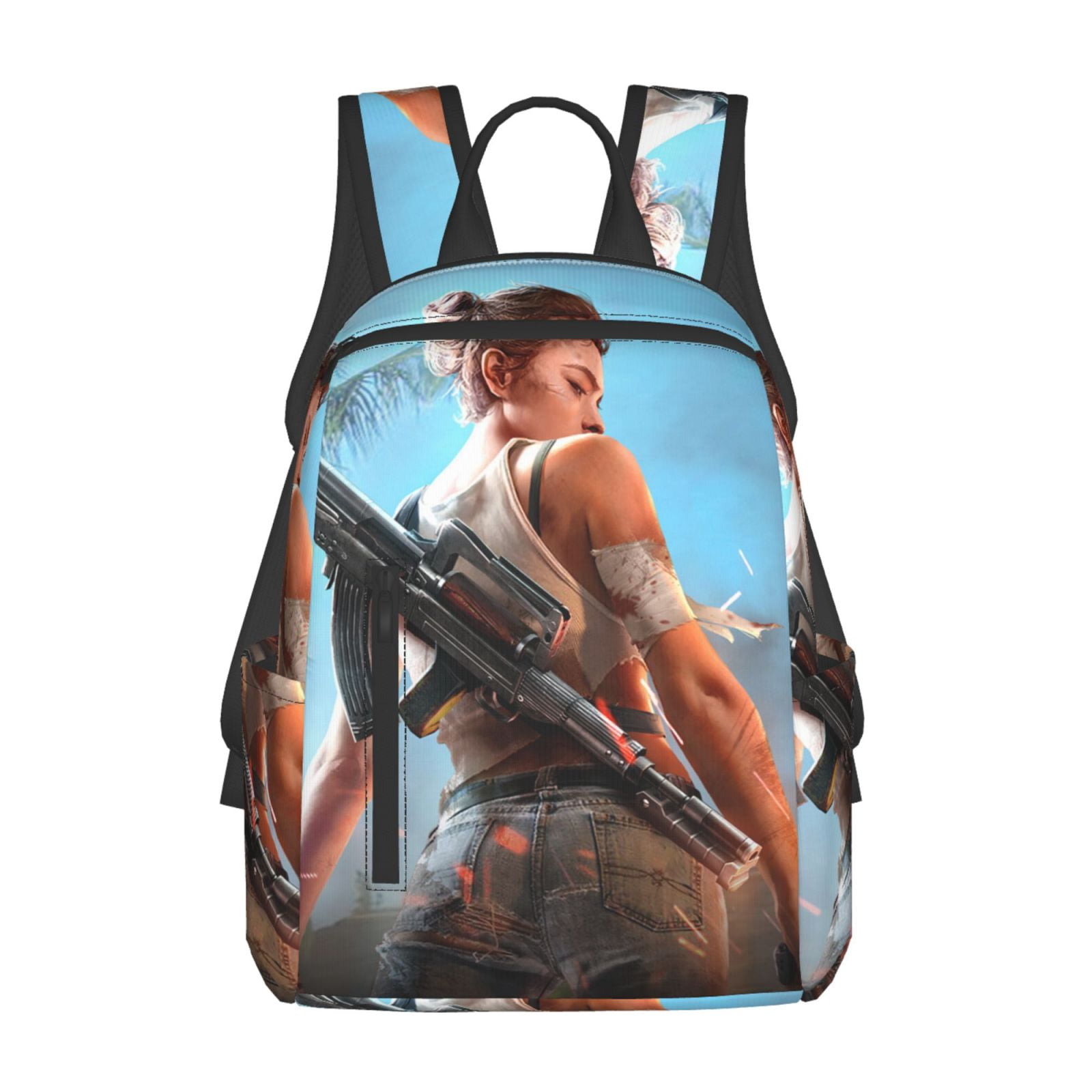 Free Fire Poster Backpack Daypack Adjustable Lightweight Bookbag ...