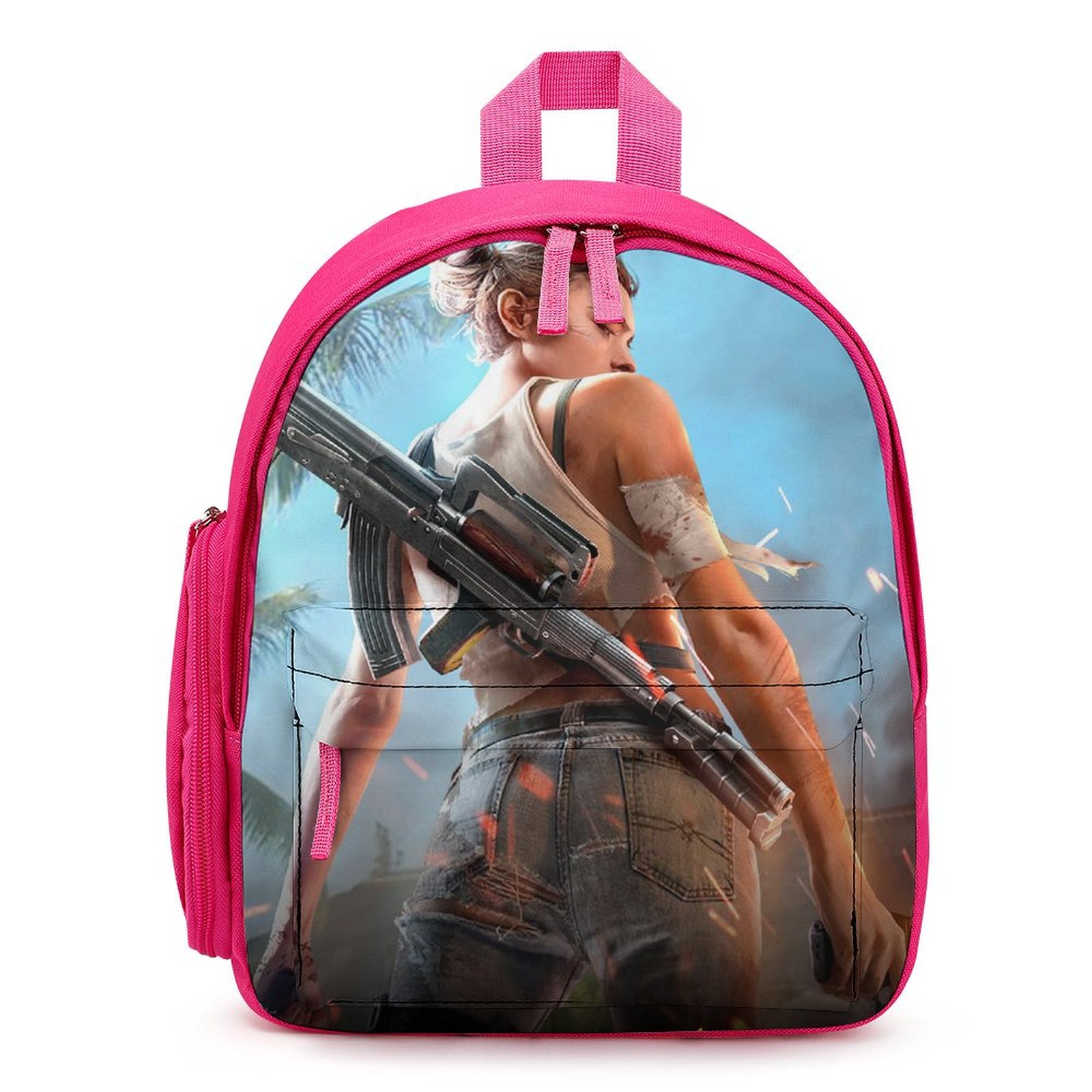 Free Fire Poster School Bag Adjustable Bookbag Lightweight Backpack ...