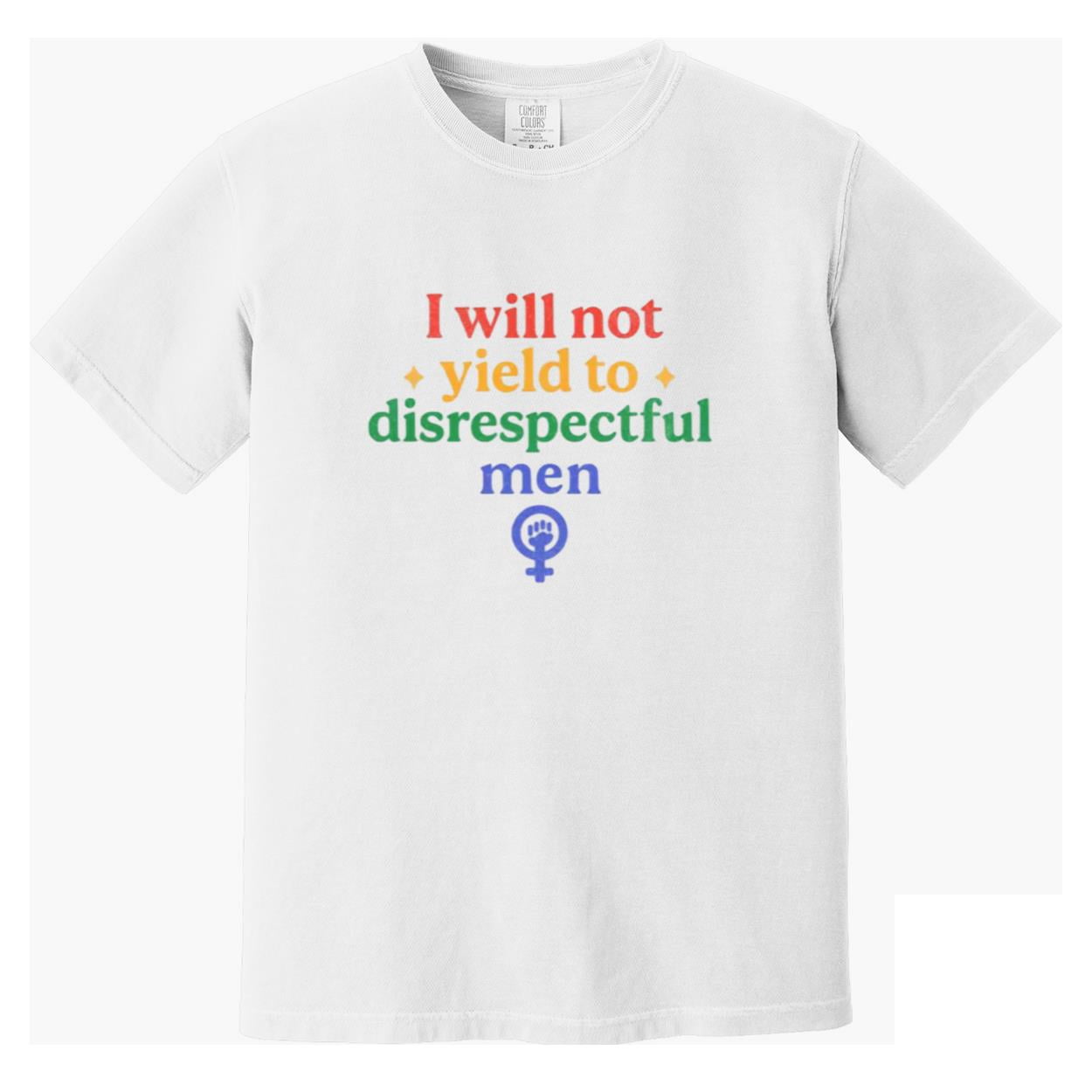 Free From Disrespectful Men Bold Feminist Power Comfort Color T-shirt ...