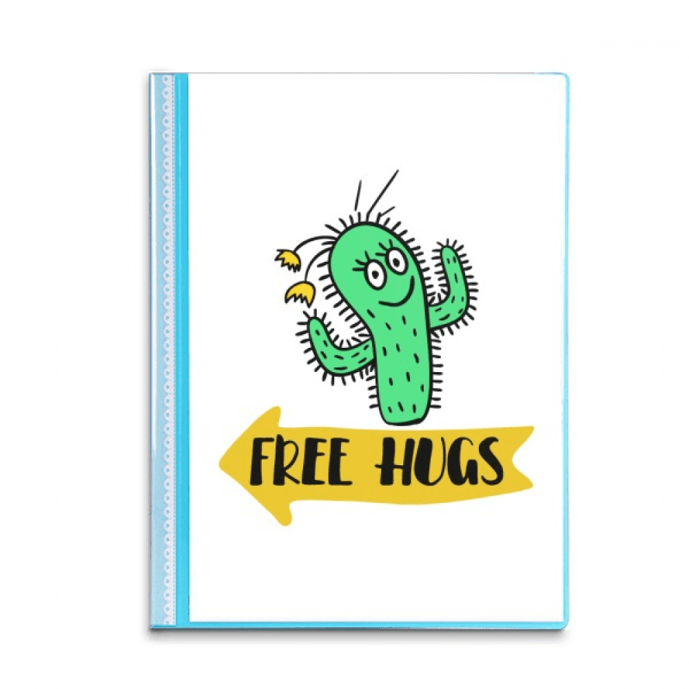 Free Hugs Cactus Art Deco Fashion Book Sheet Protectors Portfolio ...