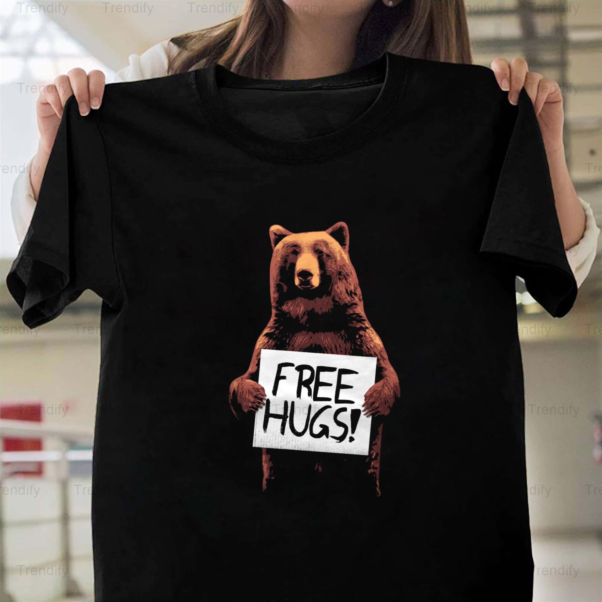 Free Hugs Funny Sarcastic Minimalist Humor Quote - Comfortable Fit ...
