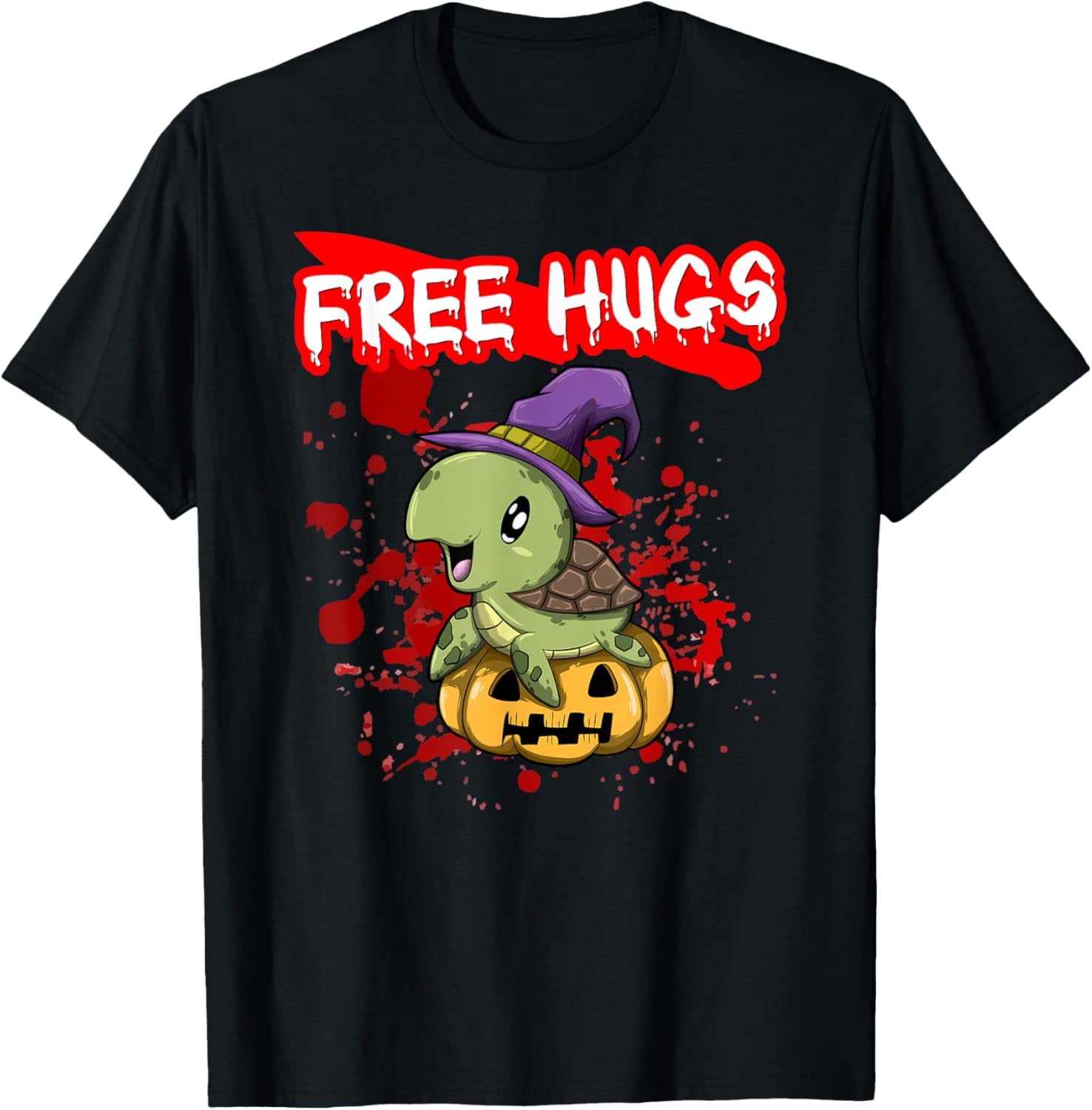 Free Hugs Halloween Sarcasm Scary Creepy Costume Hallow Eve T-Shirt ...