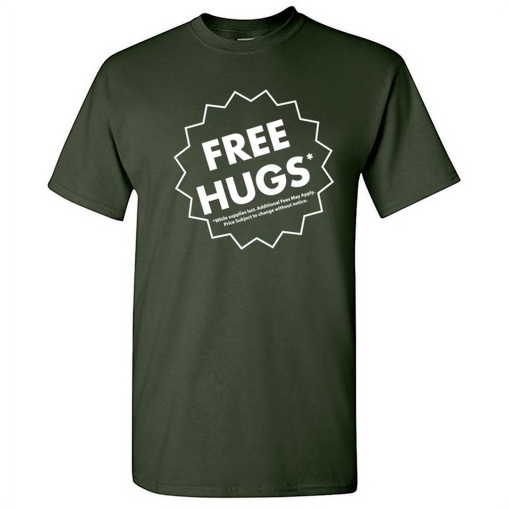 Free Hugs Hilarious Meme Sarcasm Laughs Tshirt Novelty Humor Graphic ...
