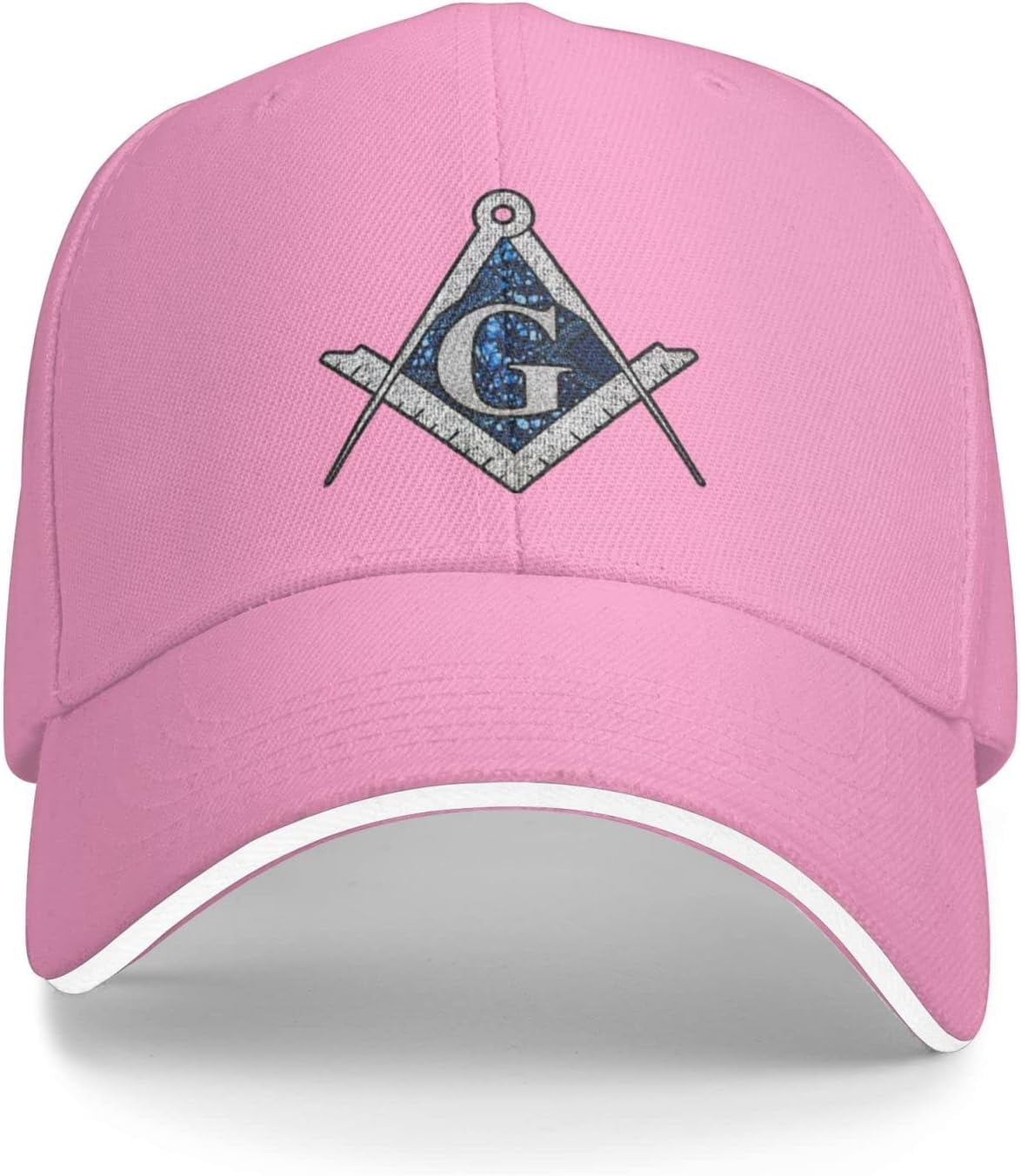 Free Mason Masonic Blue African Print Compass Hat Adjustable Snapback ...