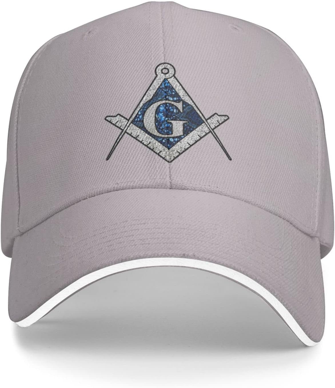 Free Mason Masonic Blue African Print Compass Hat Adjustable Snapback ...