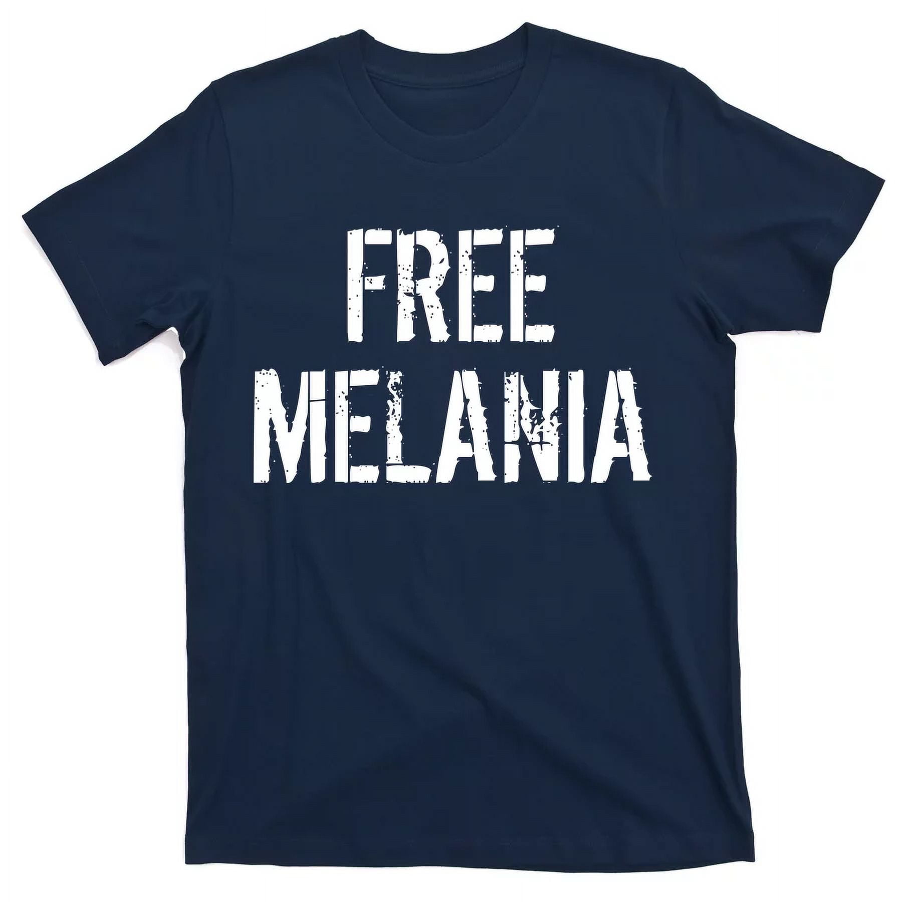 Free Melania Funny Distressed Logo T-Shirt - Walmart.com