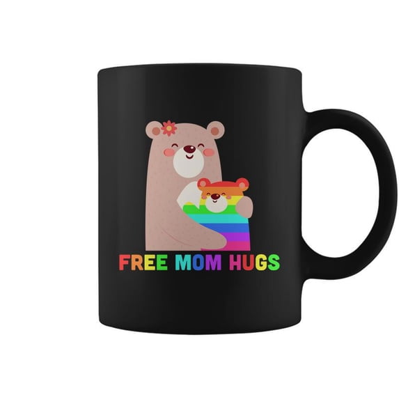 Free Mom Hugs Bear Lgbt Ally Rainbow Heart Gay Pride Month C - Walmart.com