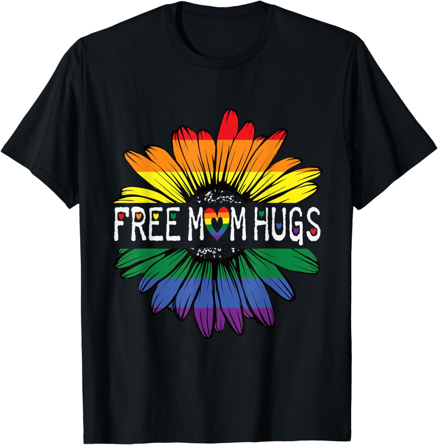 Free Mom Hugs Gay Pride Pride Month LGBT T-Shirt - Walmart.com