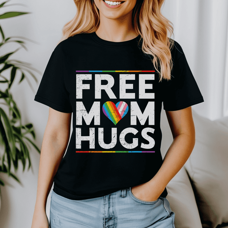 Free Mom Hugs, LGBT Pride ,Parades Rainbow Transgender Flag,Pride Month ...