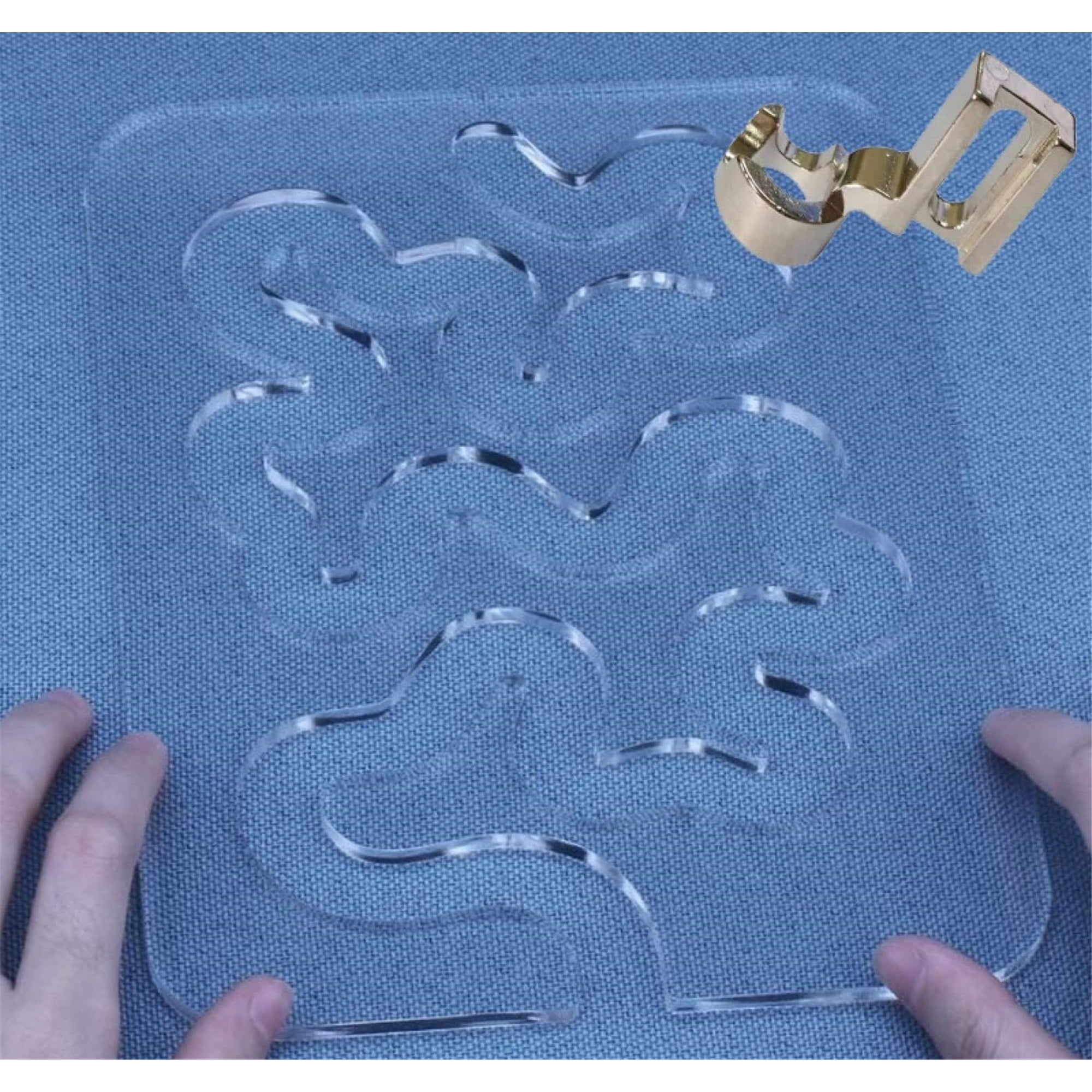 Free Motion Quilting Template Rulers Quilting Ruler with Quilting Frame ...