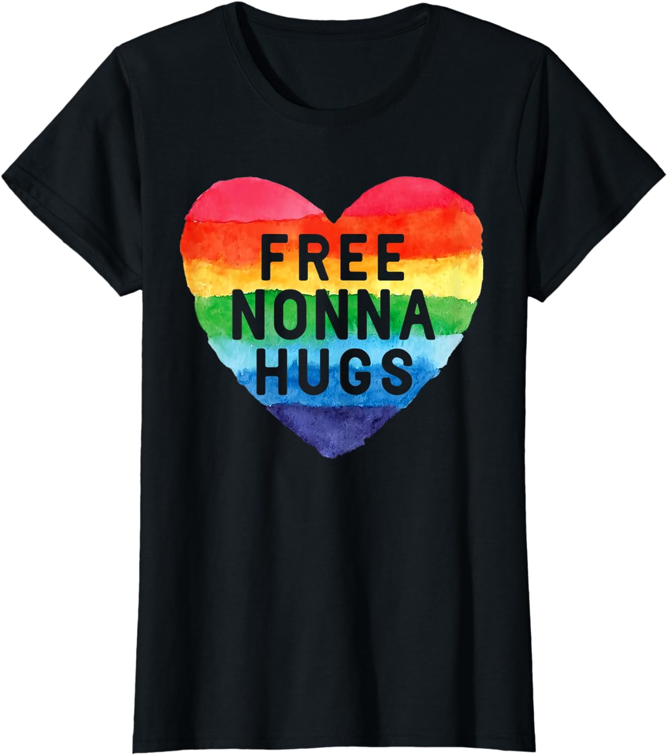 Free Nonna Hugs LGBT Flag T-Shirt - Walmart.com