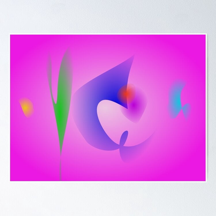 Free Objects Pink Poster- Unframed Poster | Wall Art | Perfect For Home ...