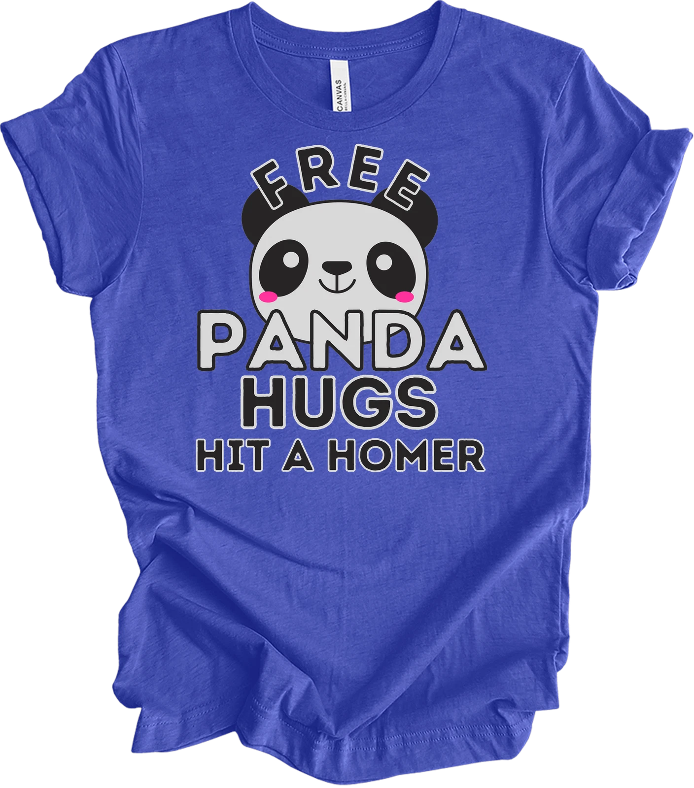 Free Panda Hugs Hit A Homer T-Shirt - Cute Panda Lover Gift, Vintage T ...