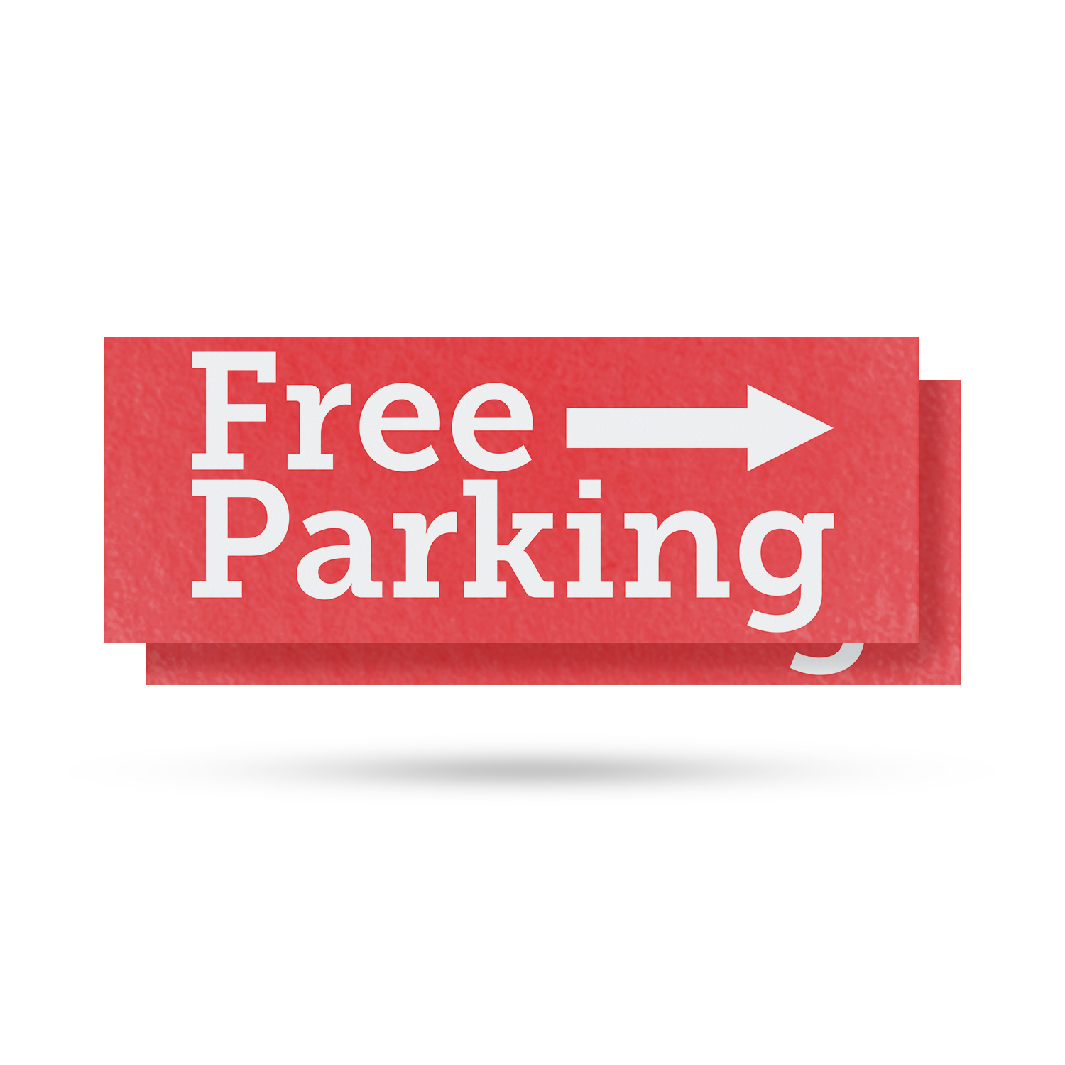 Free Parking Right Vinyl Decal 2 Pack of 24 Inch x 9 Inch Weatherproof ...