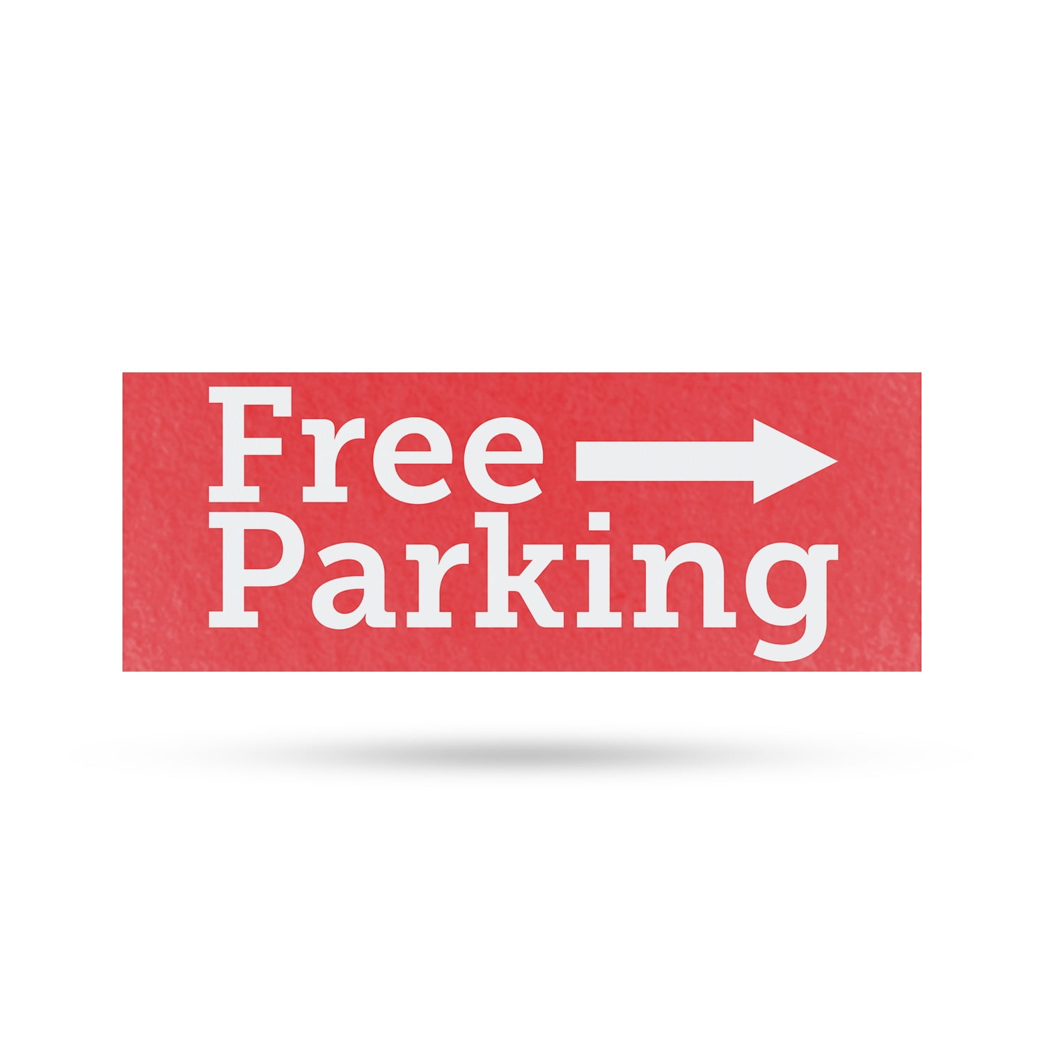 Free Parking Right Vinyl Decal 48 Inch x 18 Inch Weatherproof Heavy ...