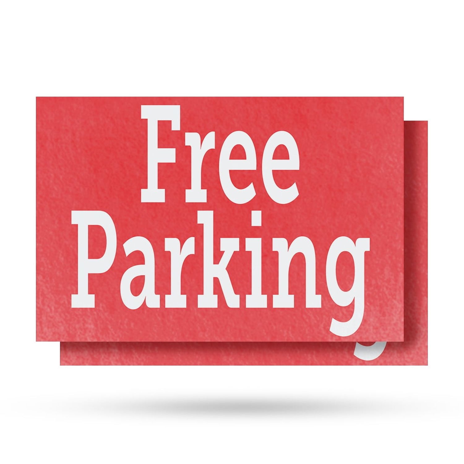 Free Parking Vinyl Decal 2 Pack of 24 Inch x 36 Inch Weatherproof Heavy ...