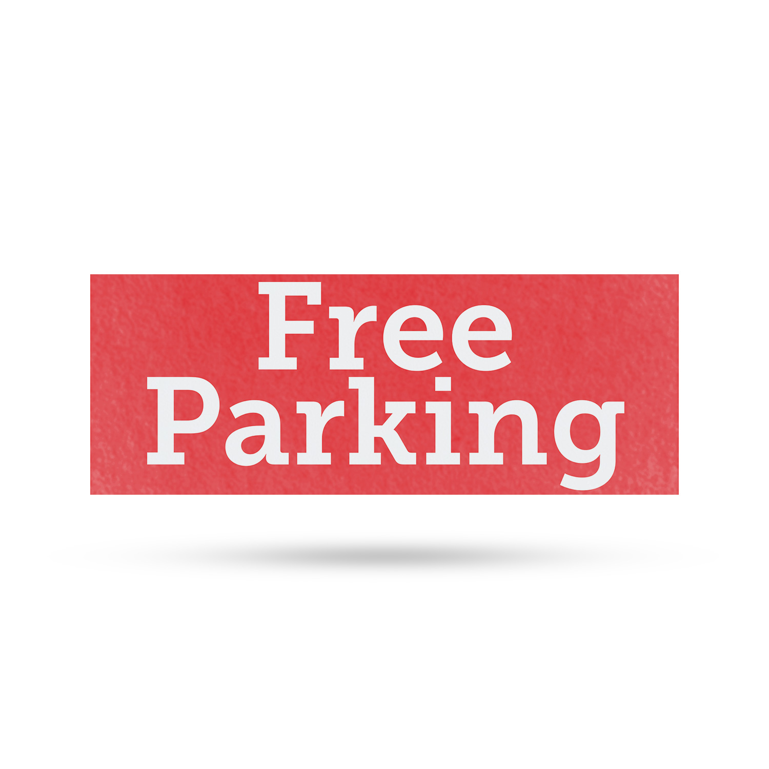 Free Parking Vinyl Decal 24 Inch x 9 Inch Weatherproof Heavy-Duty ...
